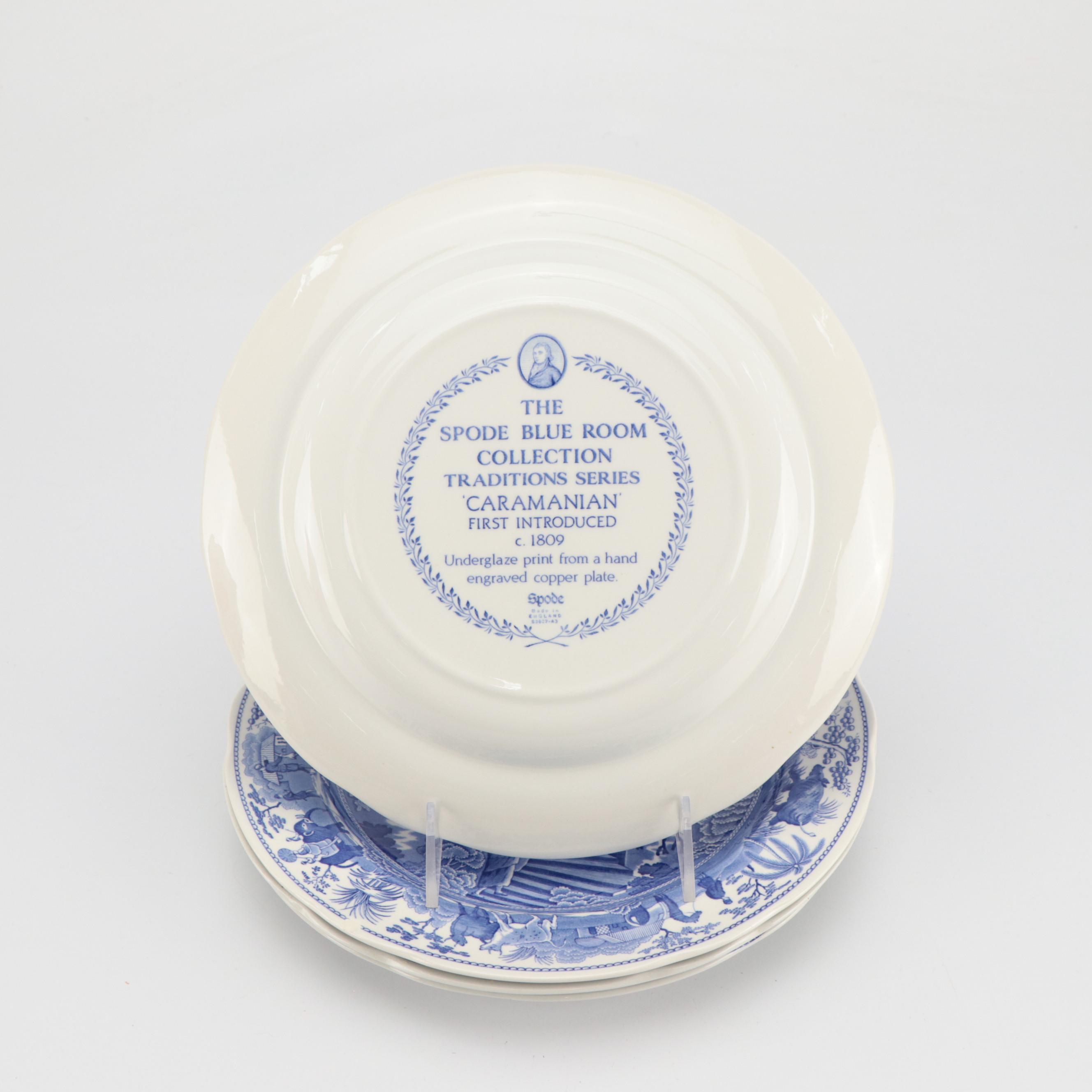 Spode Blue Room Collection and Churchill Blue Willow Plates | EBTH