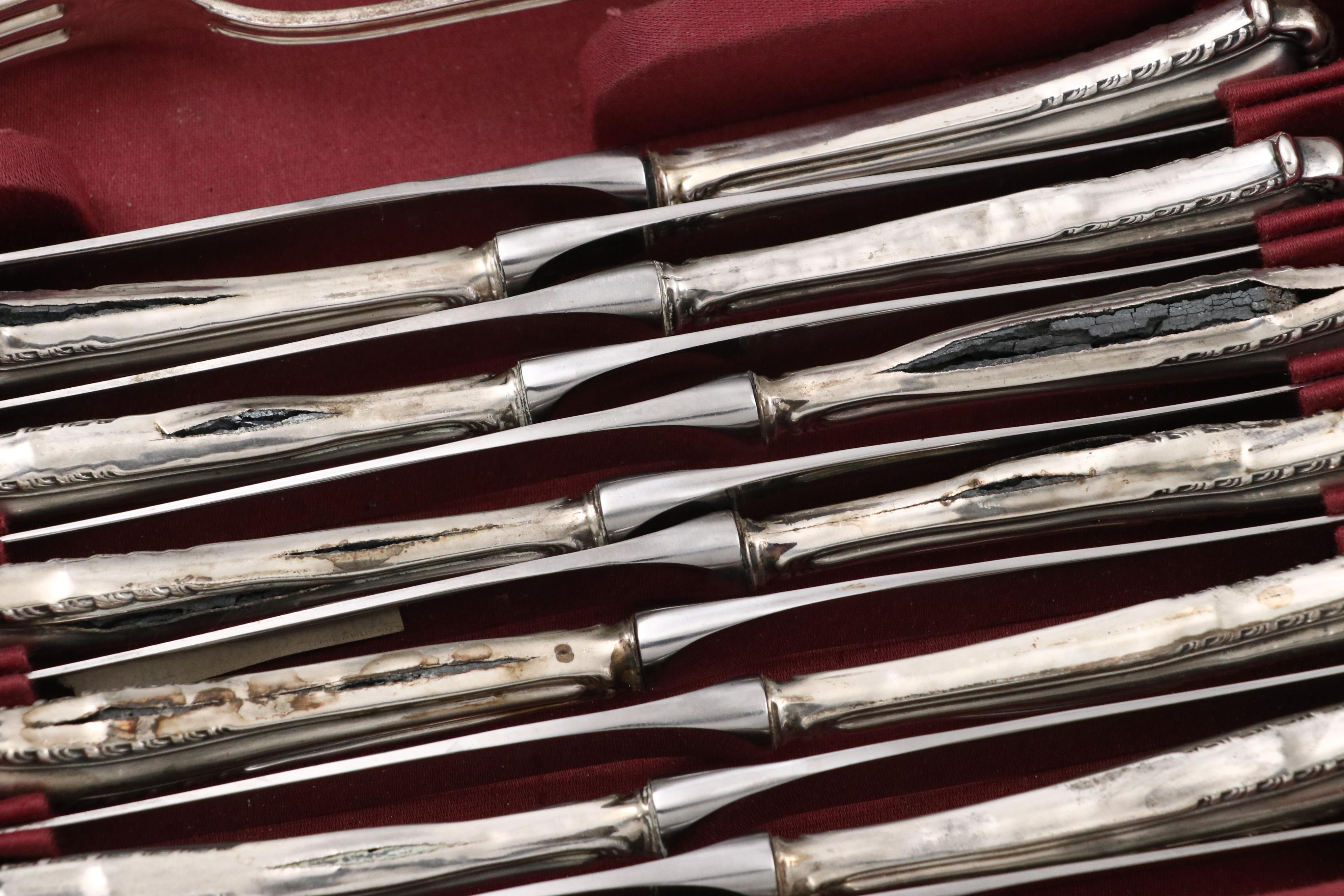 Peruvian Camusso "Venecia" Sterling Silver Flatware Service for Twelve ...
