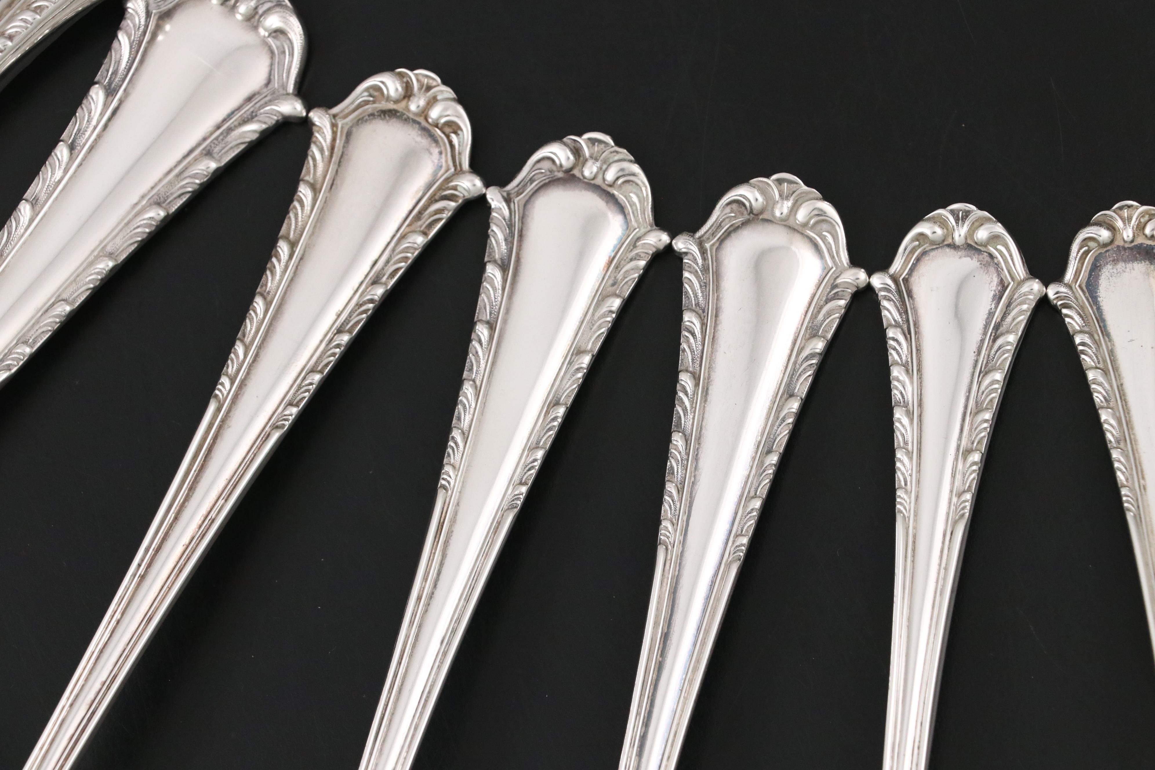 Peruvian Camusso "Venecia" Sterling Silver Flatware Service for Twelve ...