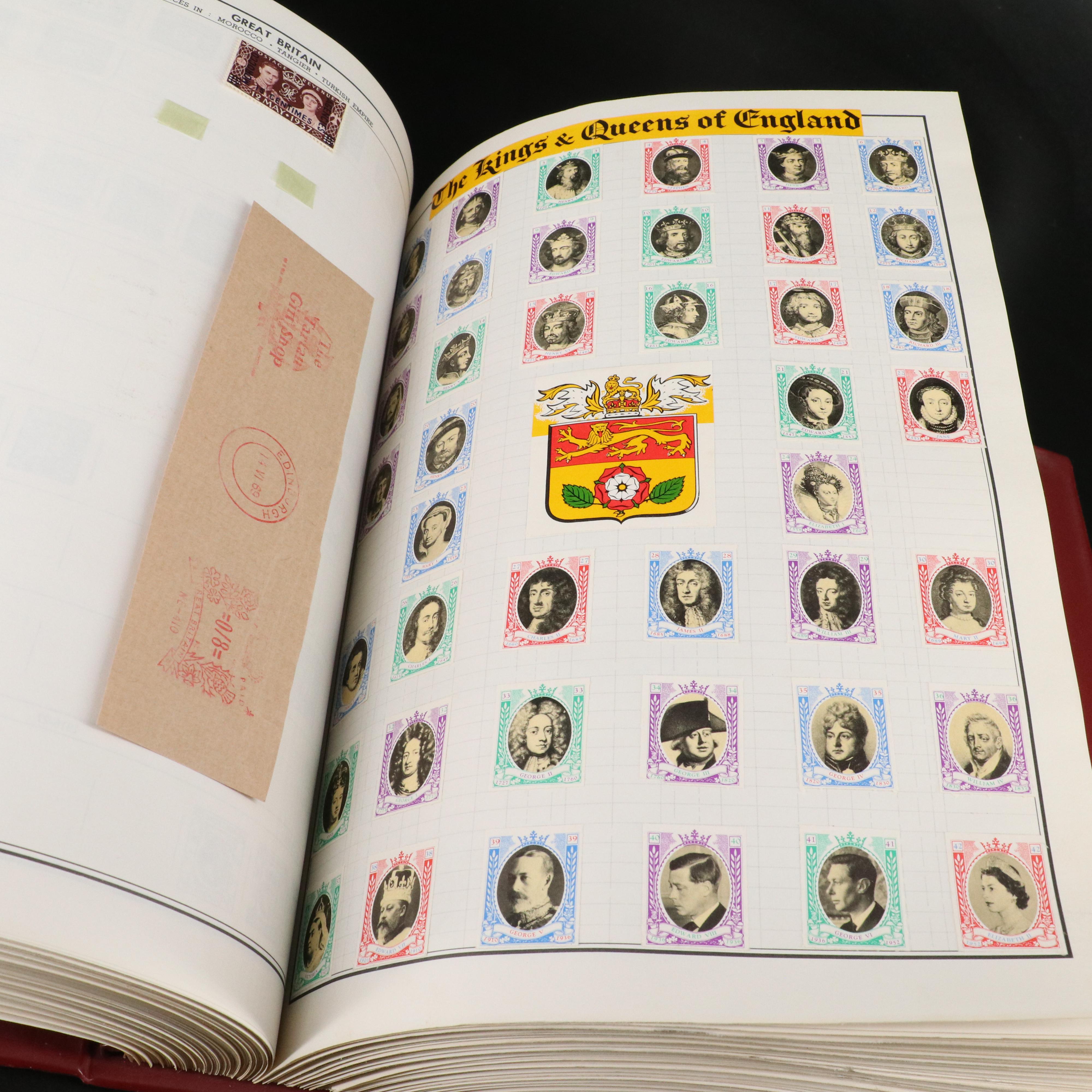 Citation World Stamp Album with Stamps From Around the World | EBTH