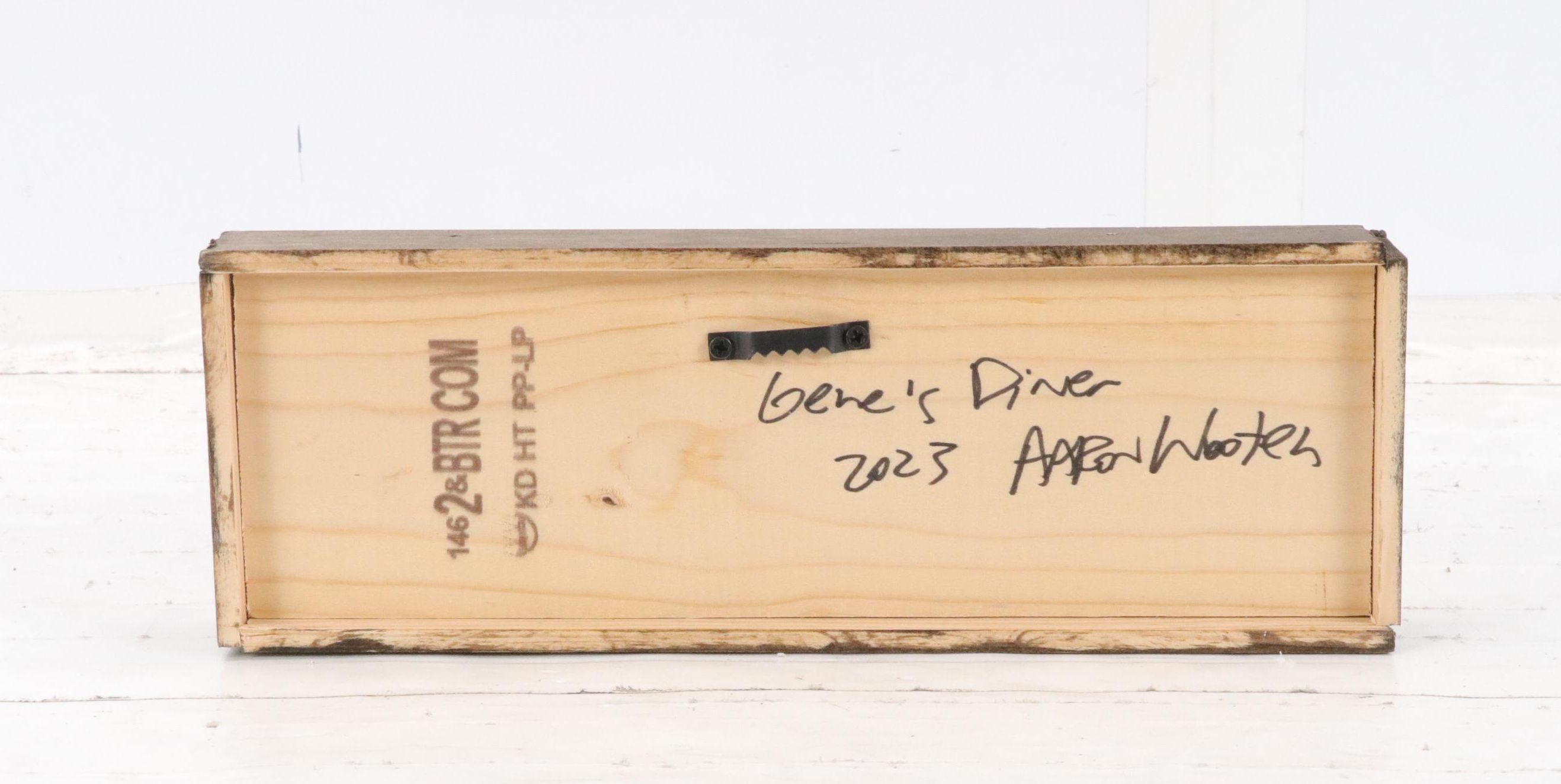 Aaron Wooten Stylized Cityscape Acrylic Painting "Gene's Diner," 2023 ...