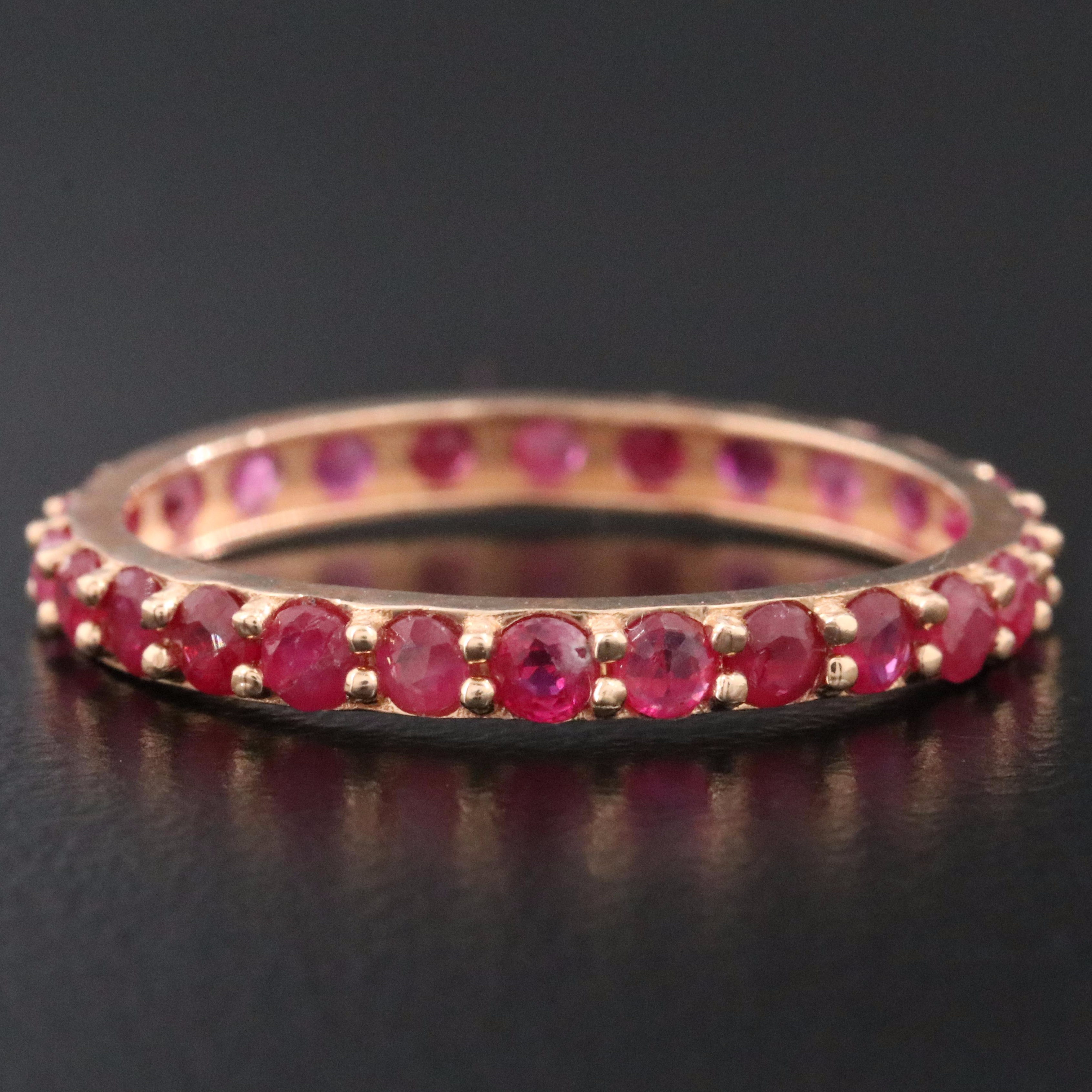 14K Ruby Eternity Band | EBTH