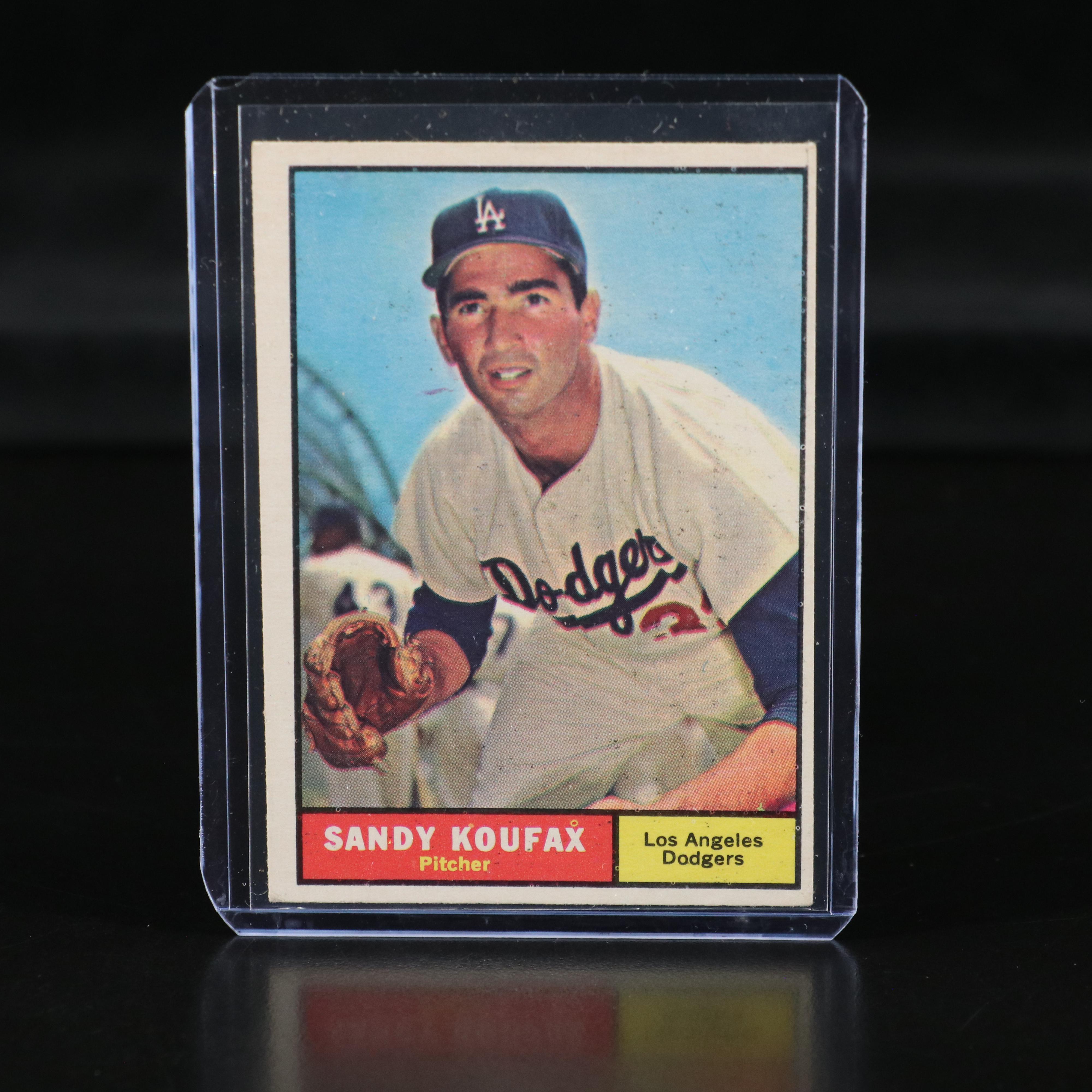 1961 Topps Sandy Koufax Los Angeles Dodgers Baseball Card | EBTH