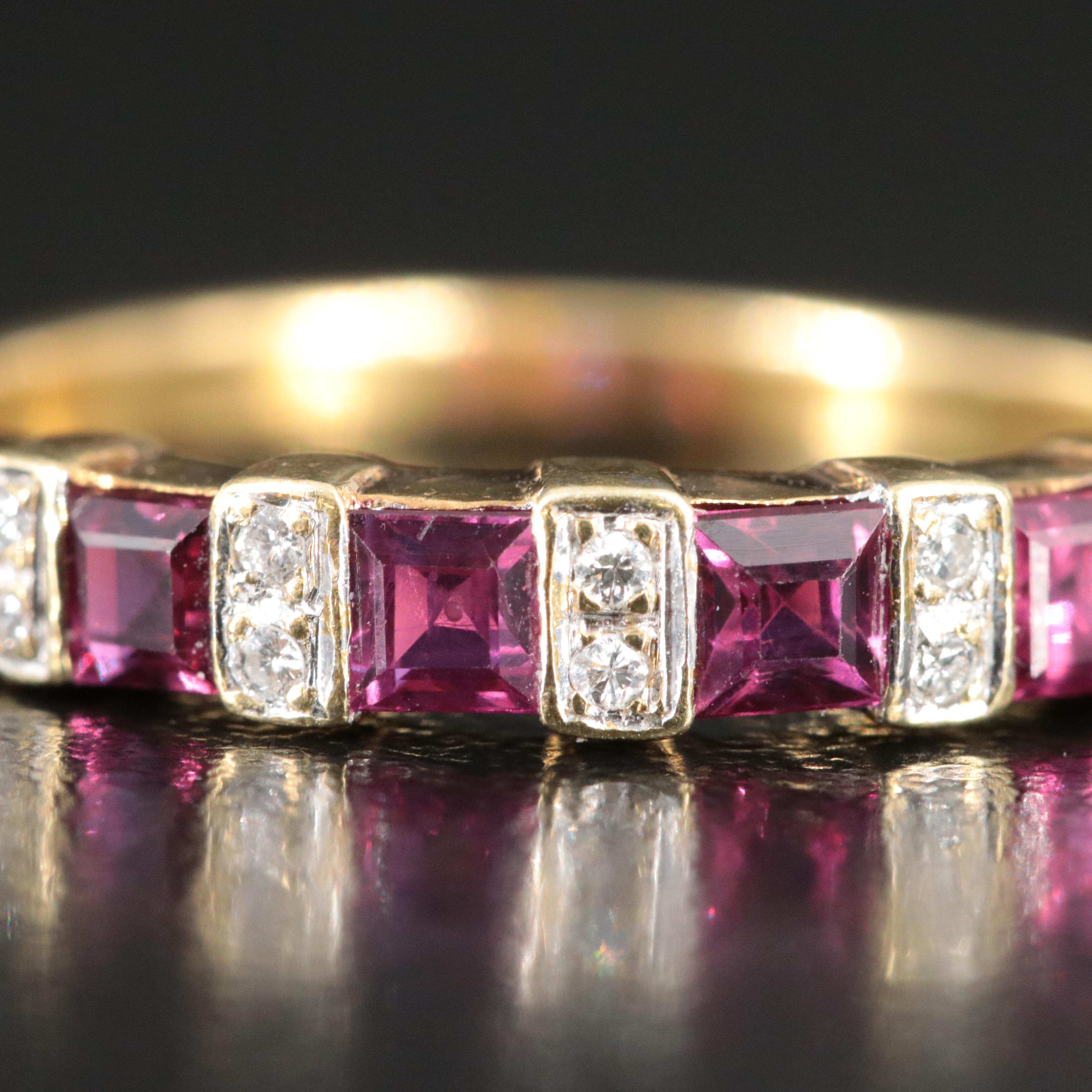 18K Diamond and Ruby Ring | EBTH