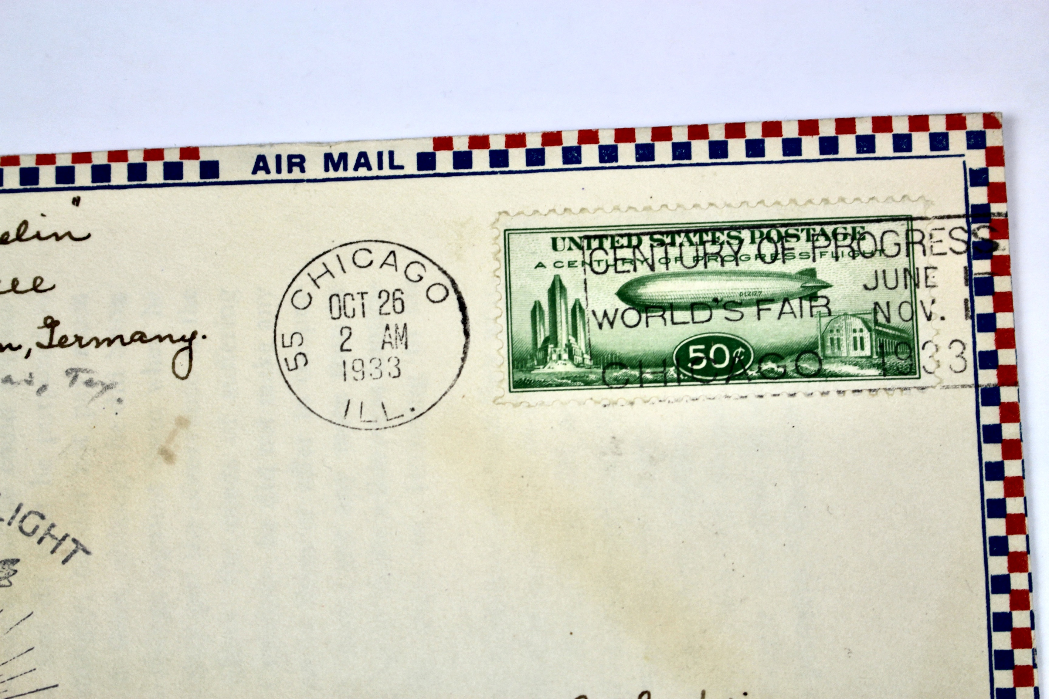 1933 Graf Zeppelin "Century of Progress" Postal Cover | EBTH
