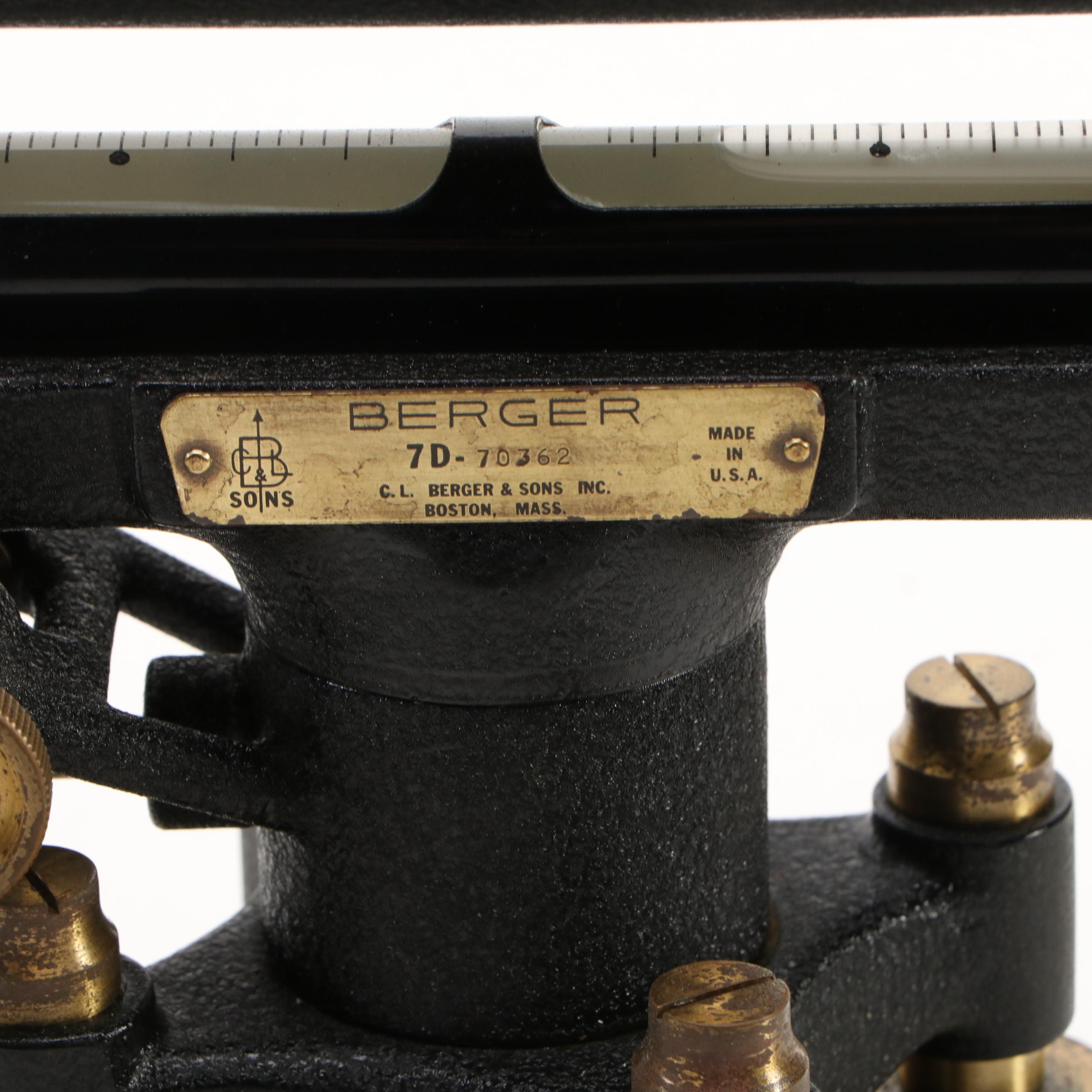 C. L. Berger & Sons 7D-70362 Surveying Transit Level with Wooden ...