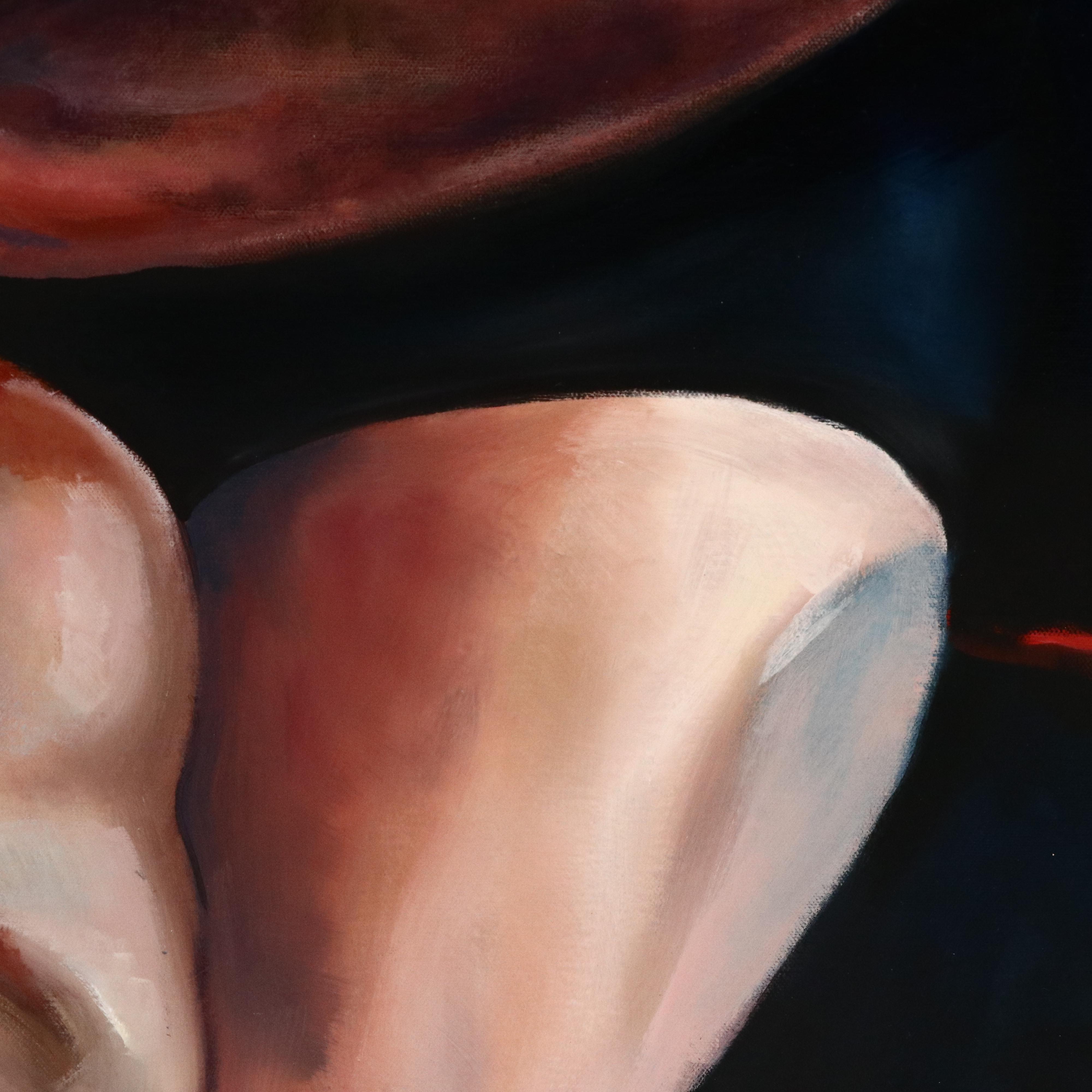 John Titus Ford Oil Wrestling Portrait "André and Jake," 2024 | EBTH