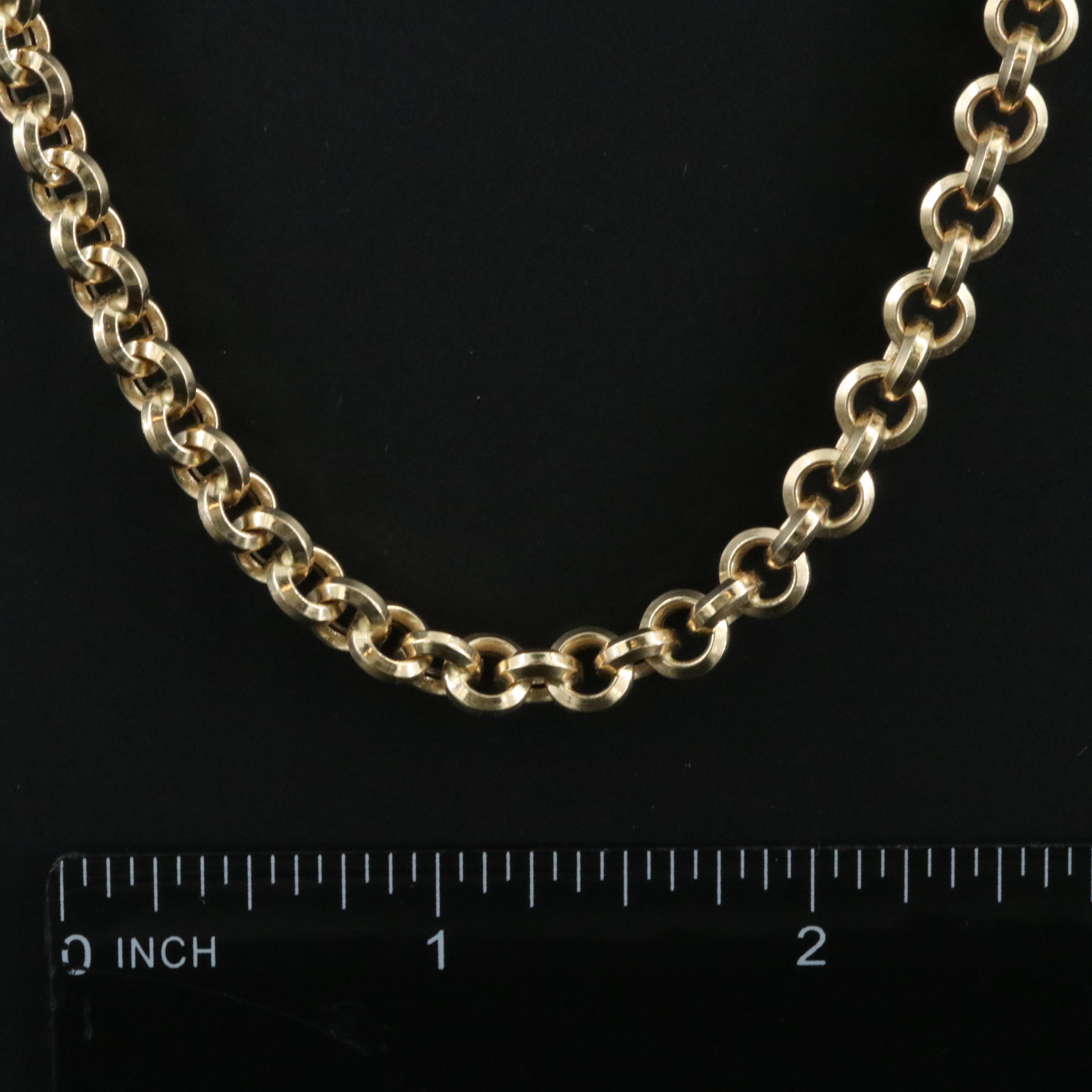 Milor 14K Rolo Chain Necklace | EBTH