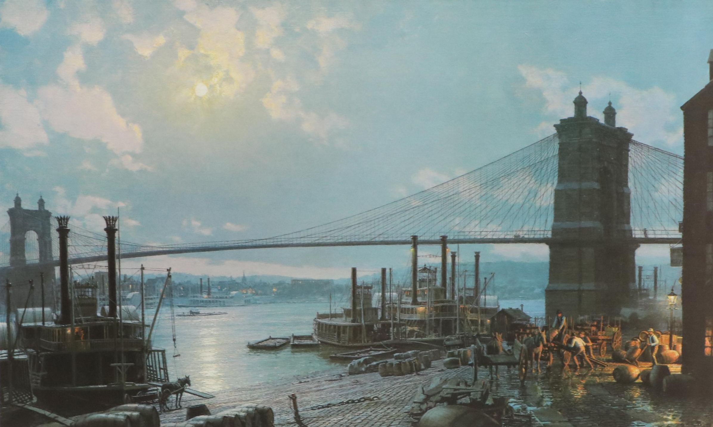 John Stobart Offset Lithograph "Cincinnati" | EBTH