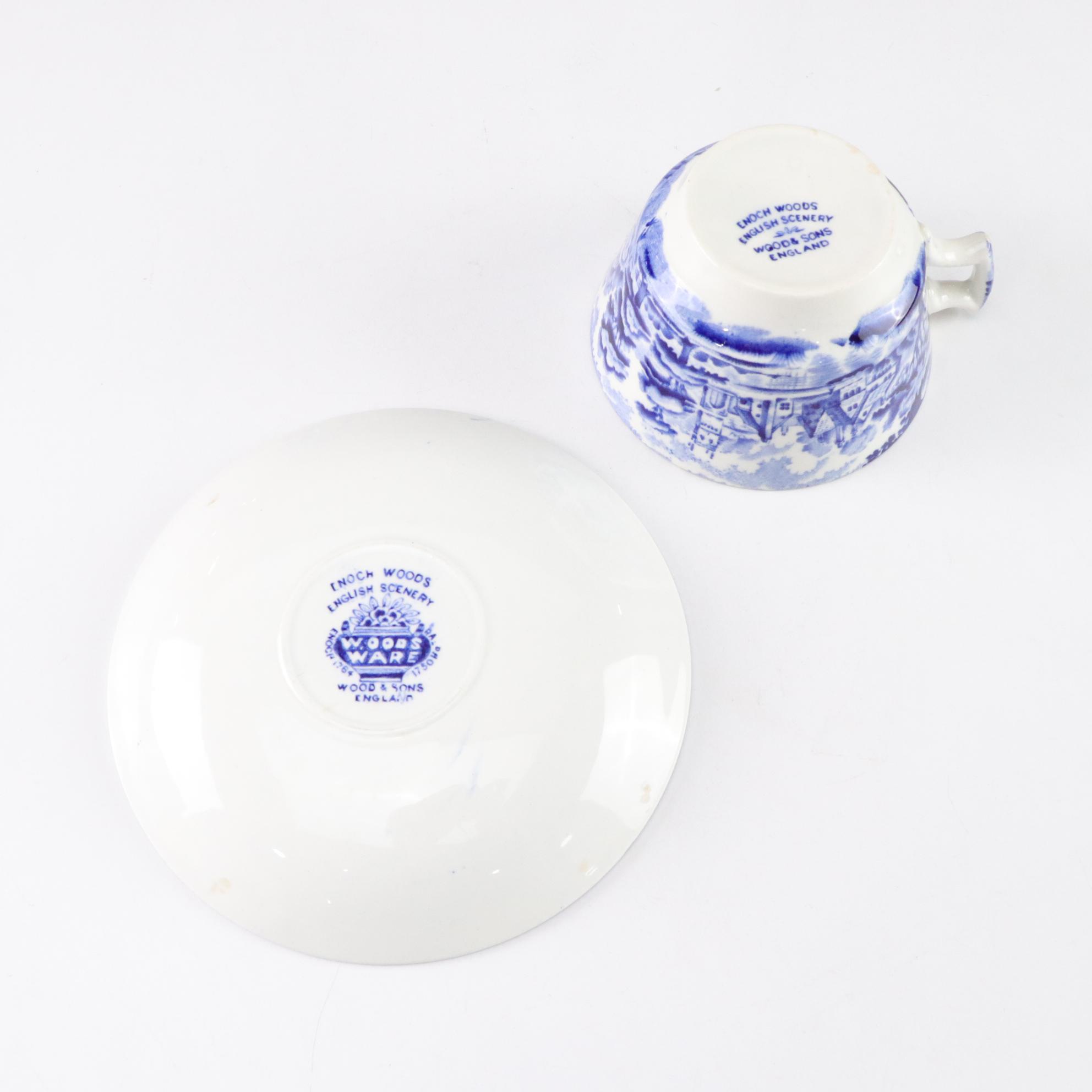 Woods & Sons "Enoch Woods English Scenery" Dinnerware for Four With ...