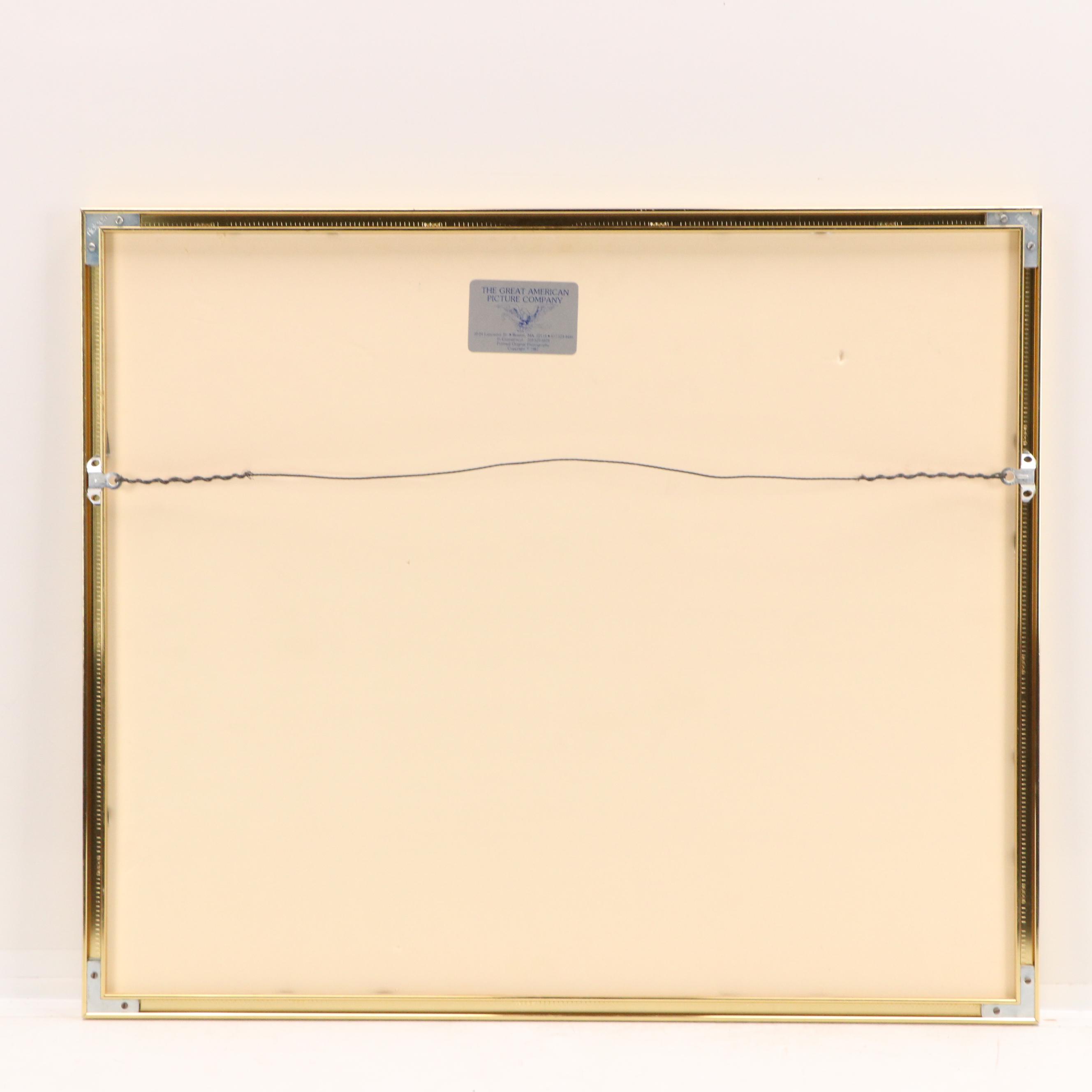 Chromogenic Color Print of Ship Sailing City Harbor, Late 20th / 21st ...