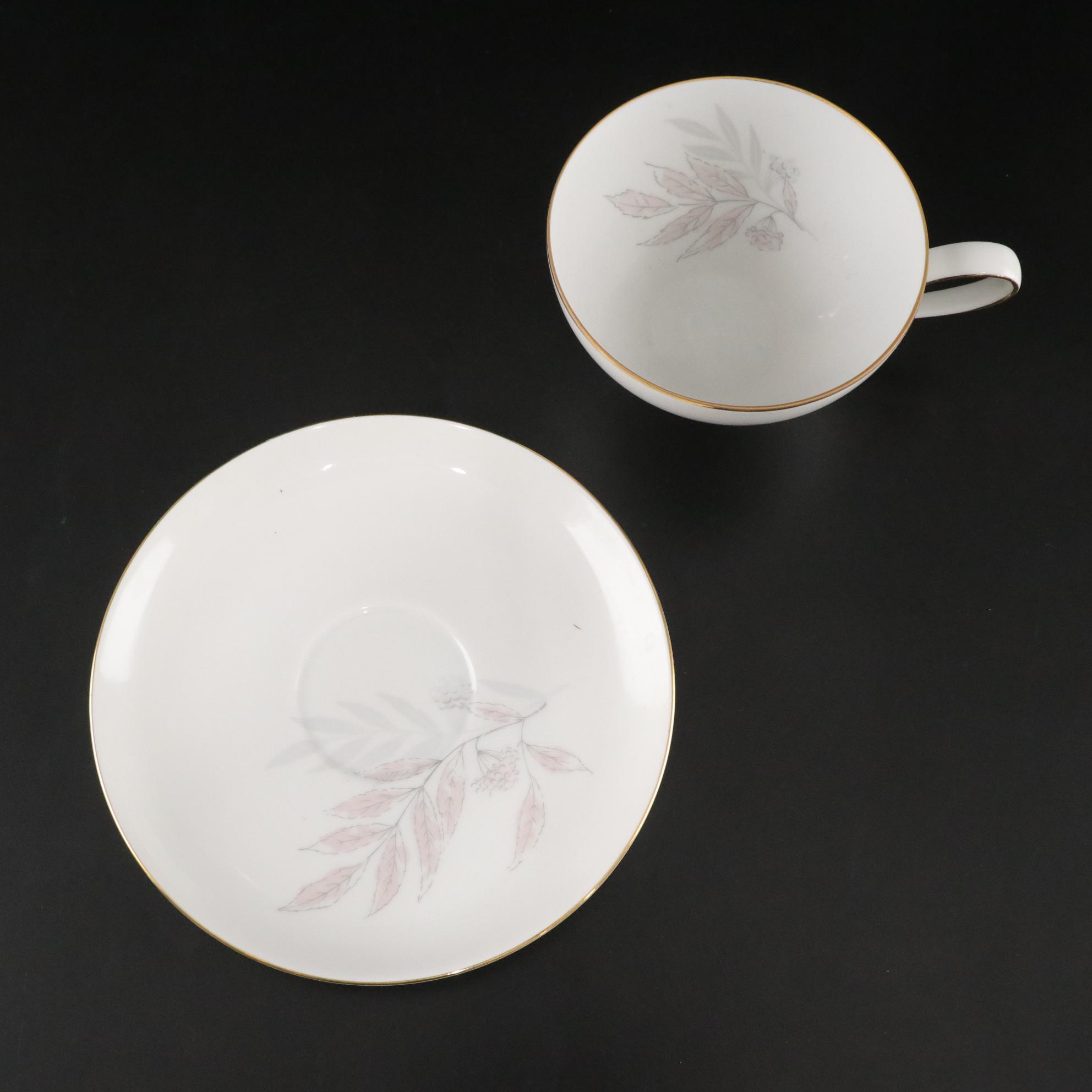 German Gilt Rimmed Dinnerware with Platter, Vegetable Dish & More | EBTH