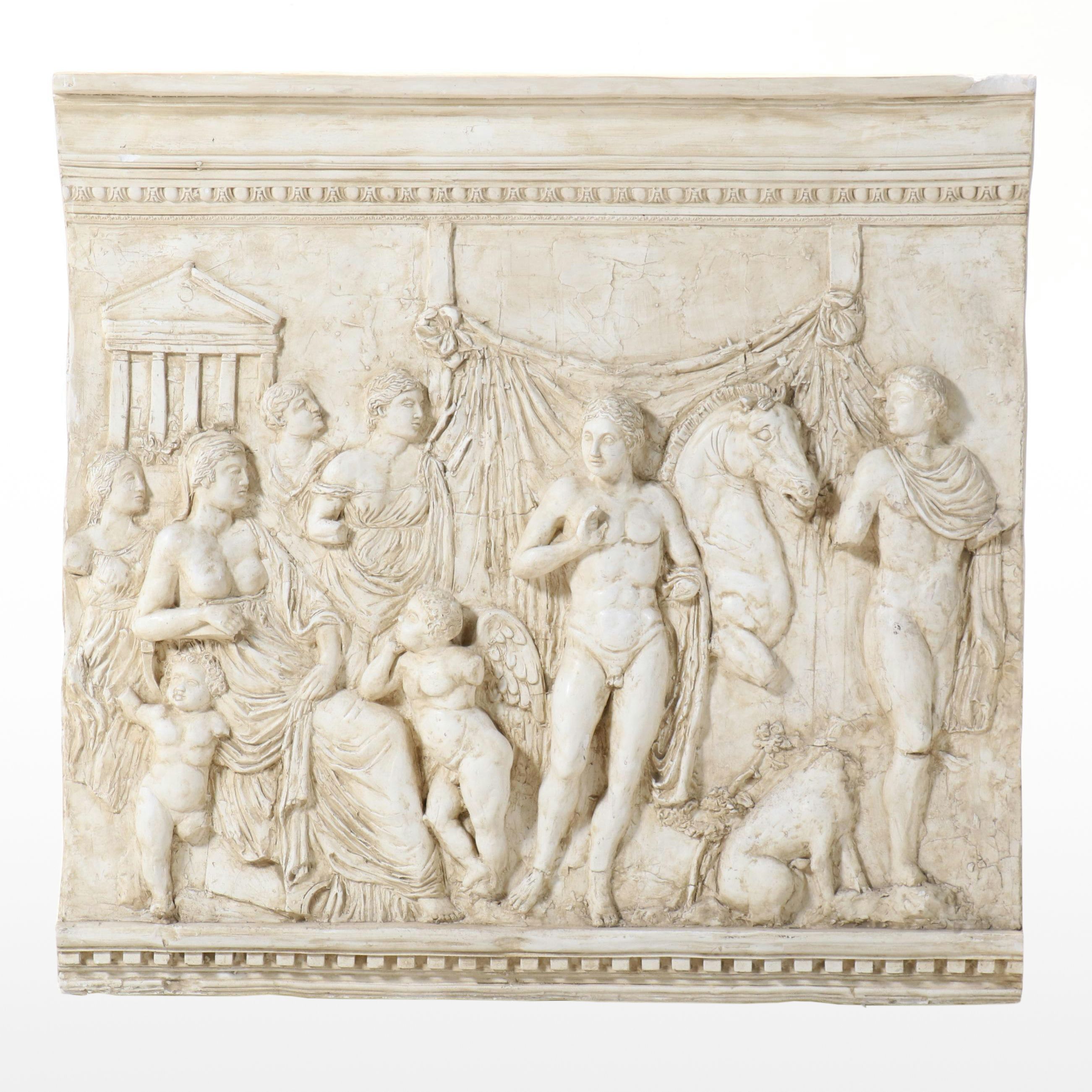 Neoclassical Style Cast Plaster Faux Frieze | EBTH