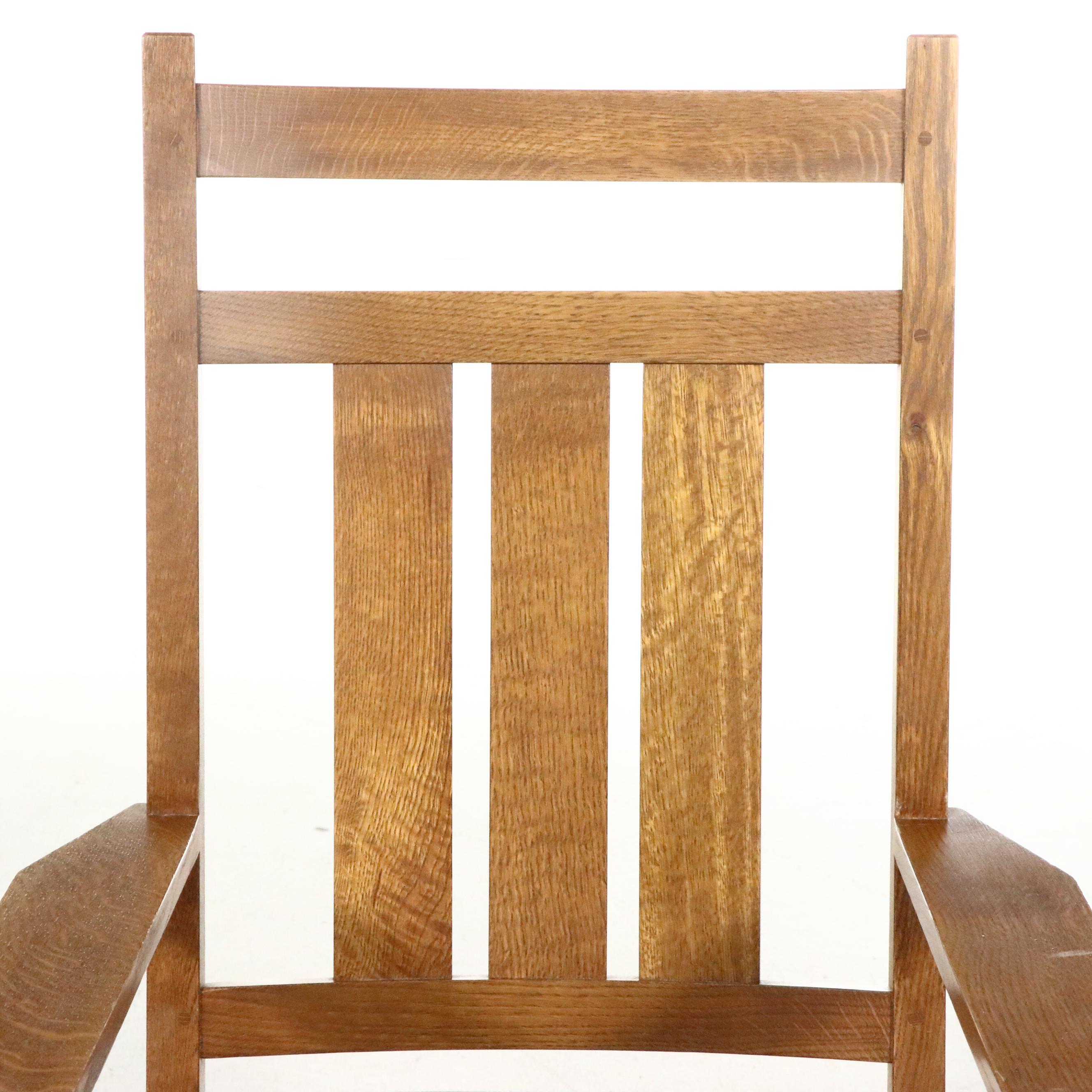 Stickley Mission Style Oak Rocking Chair, 1997 | EBTH