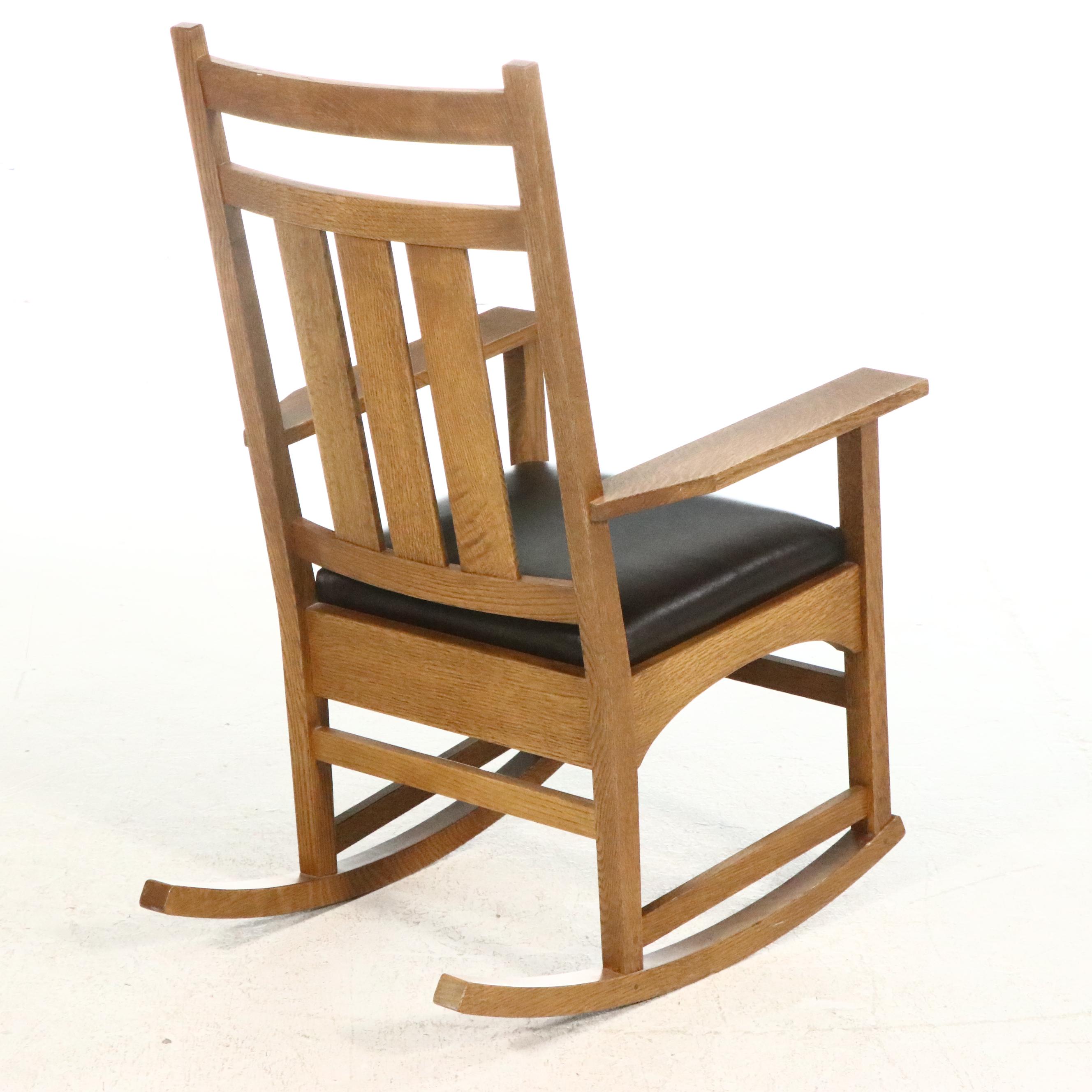 Stickley Mission Style Oak Rocking Chair, 1997 | EBTH