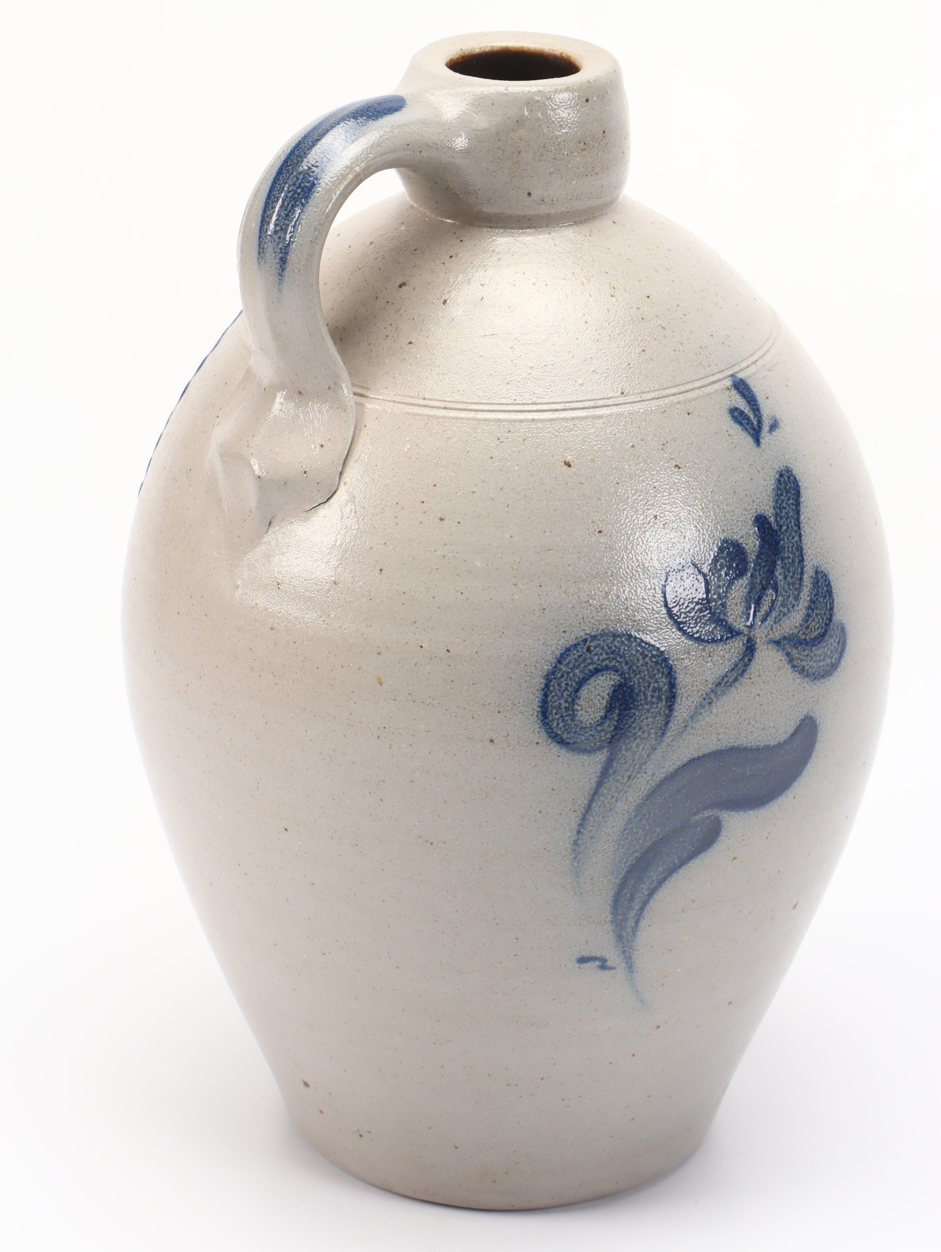 Rockdale Union Salt Glazed Stoneware Jug, 1990 | EBTH
