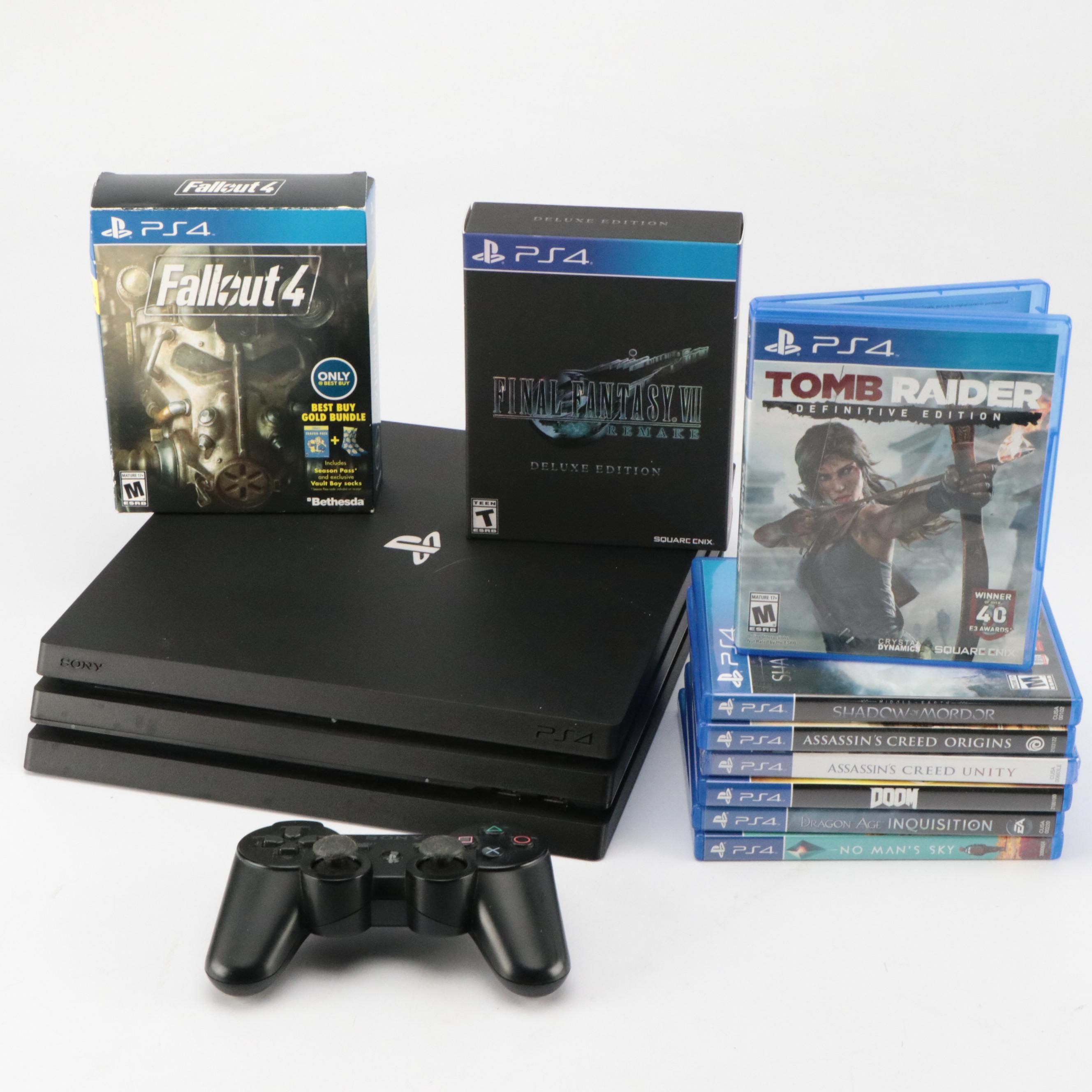 Sony PlayStation 4 Pro Console and Games | EBTH