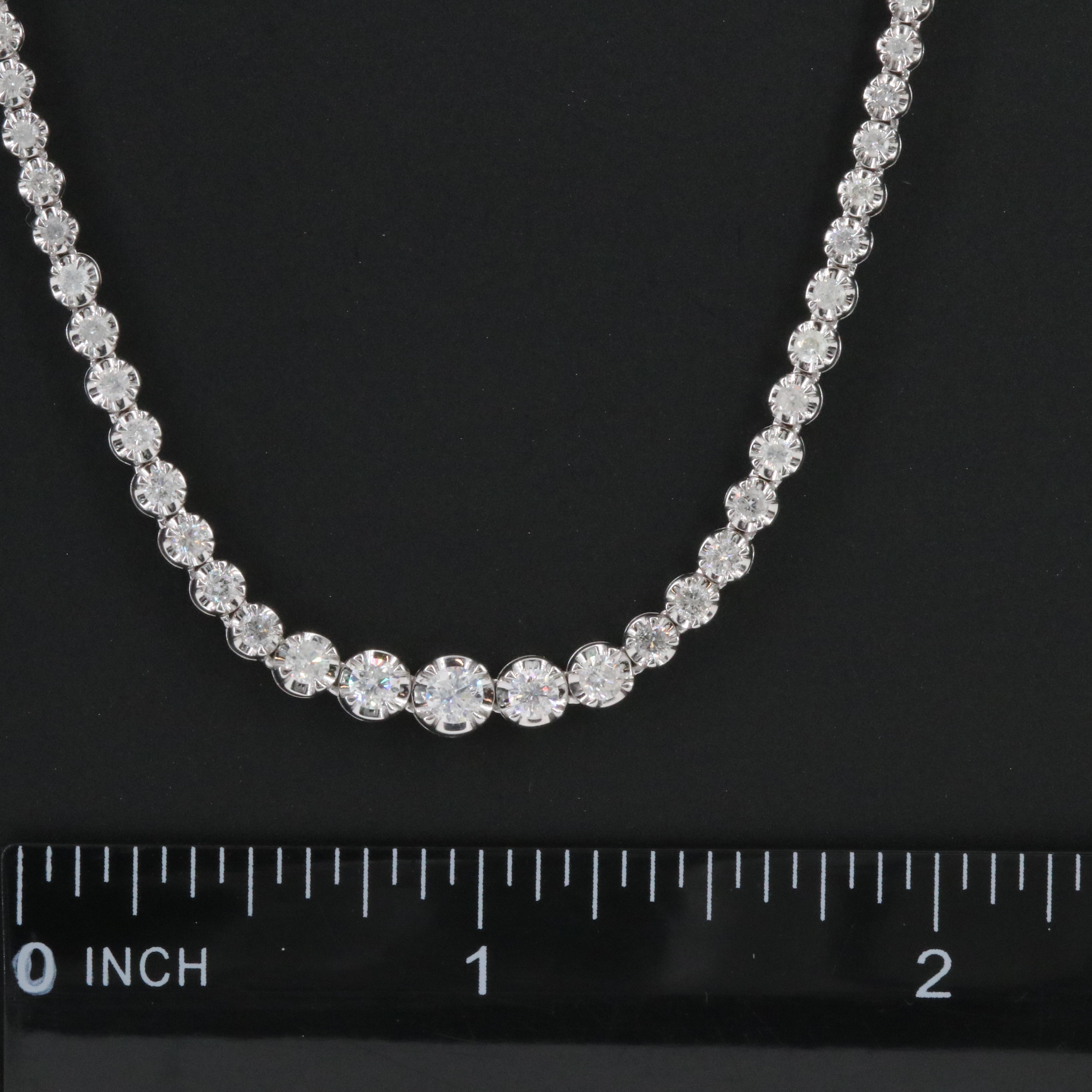 18K 3.40 CTW Diamond Rivera Necklace | EBTH