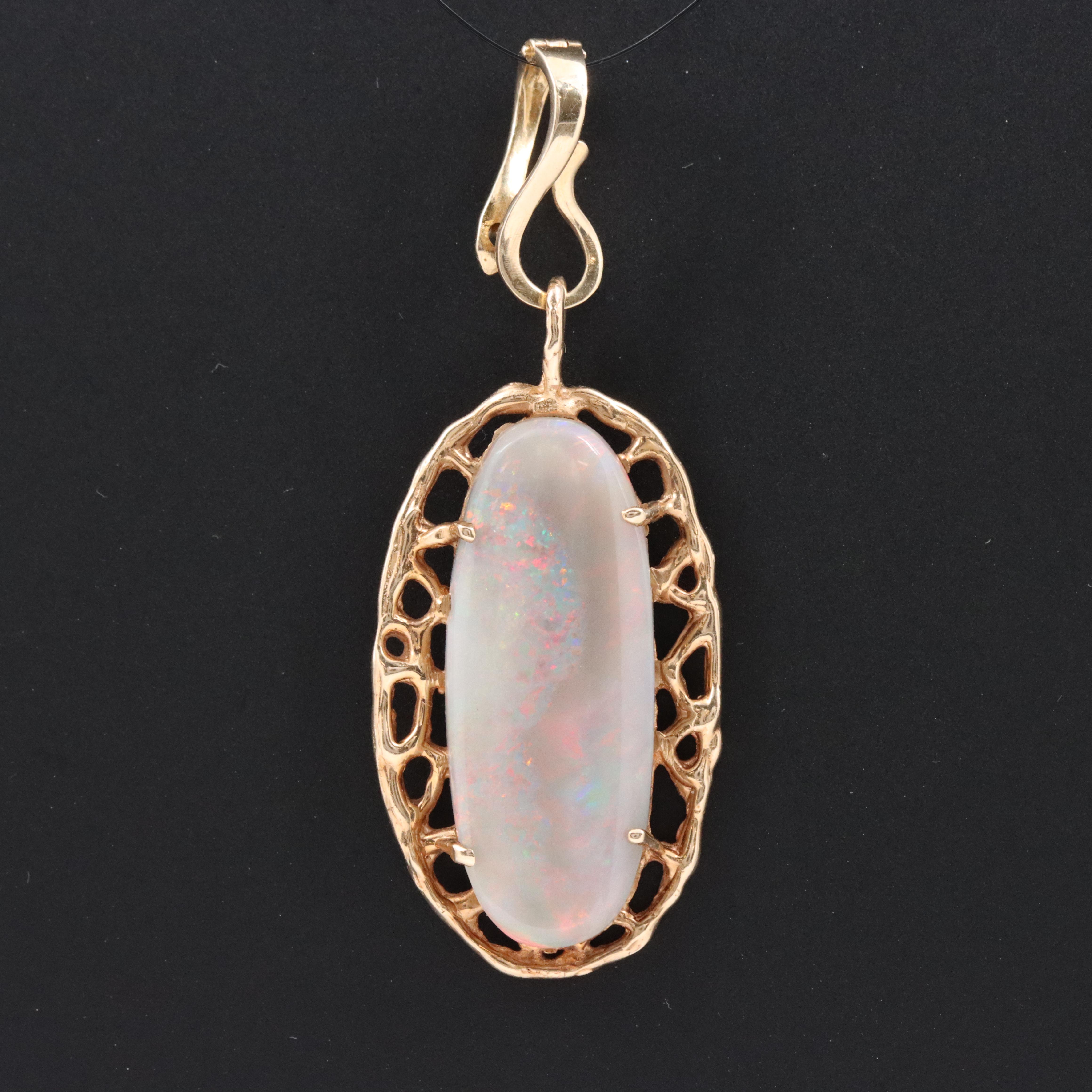 14K Opal Enhancer Pendant | EBTH