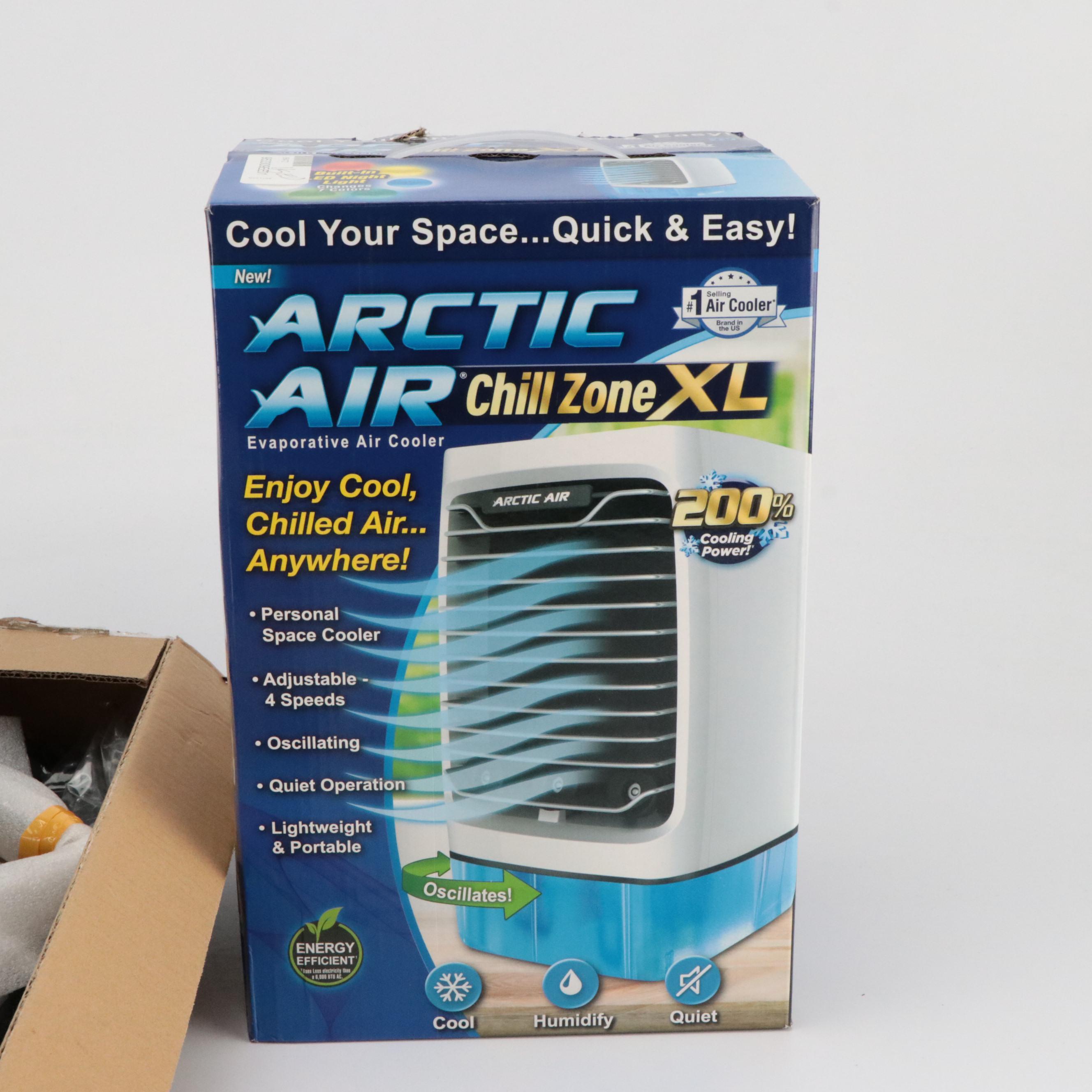 Arctic Air Chill Zone XL Air Cooler with BikeNook Bike Rack and Floor ...