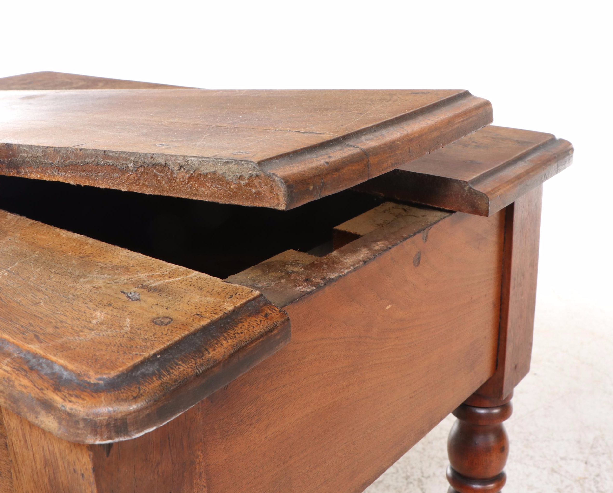 American Primitive Walnut Single-Drawer Stand, Late 19th Century | EBTH
