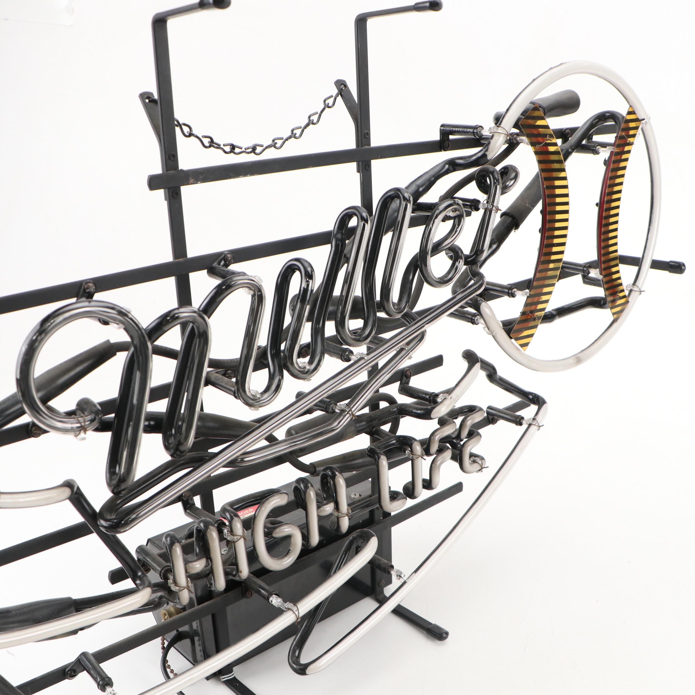 Miller High Life Baseball Illuminated Sign | EBTH