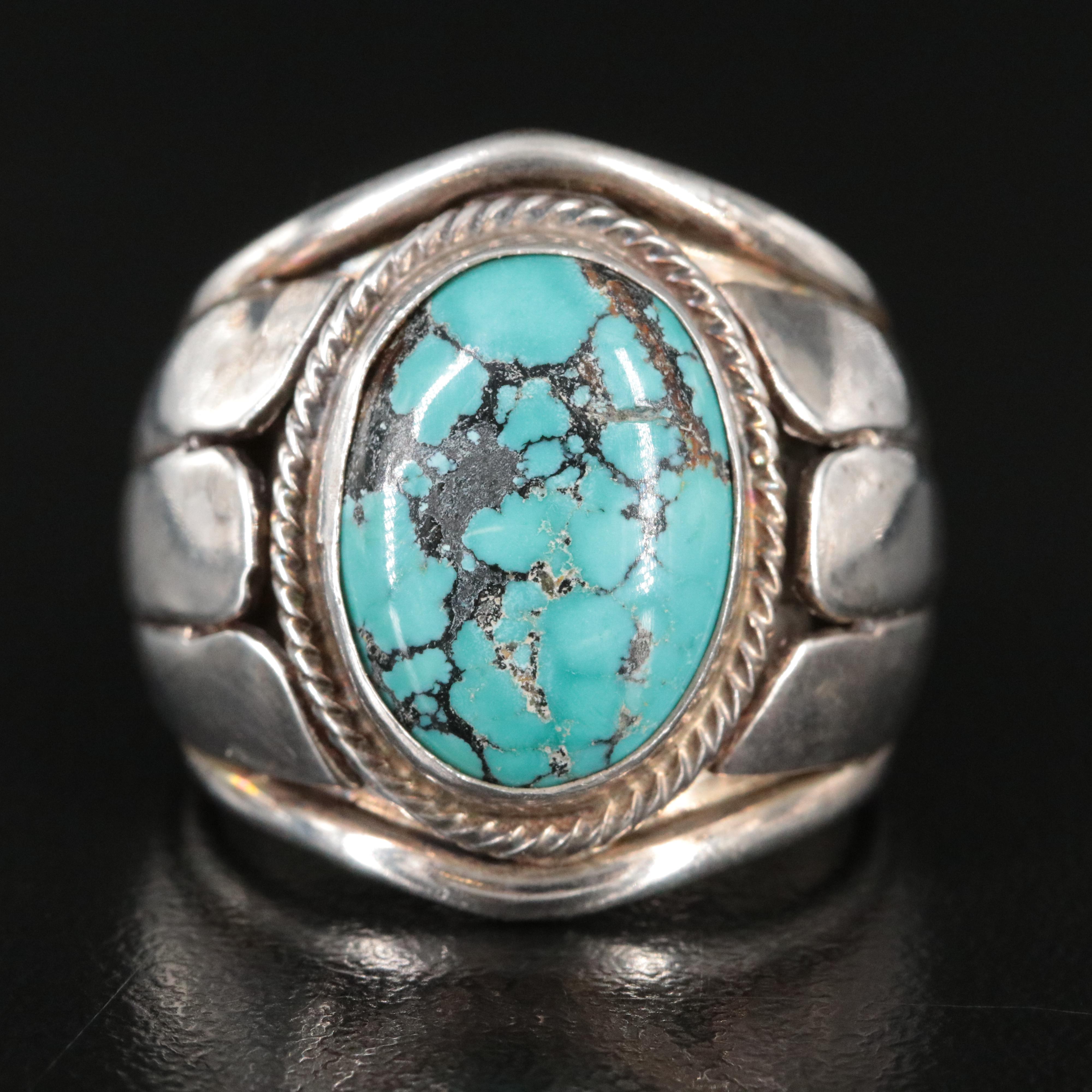 Roie Jaque Sterling Turquoise Tapered Ring | EBTH
