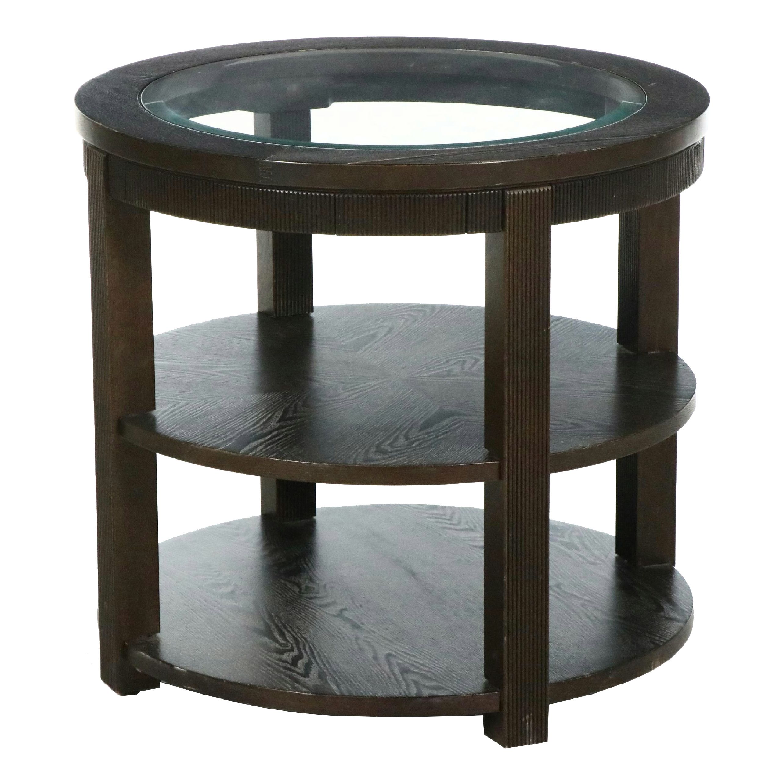 Contemporary Wood Three-Tier Side Table | EBTH