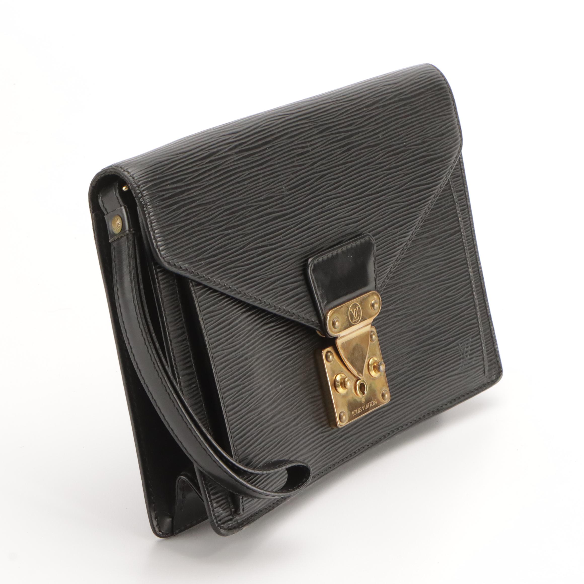 Louis Vuitton Pochette Sellier Dragonne in Black Epi Leather | EBTH