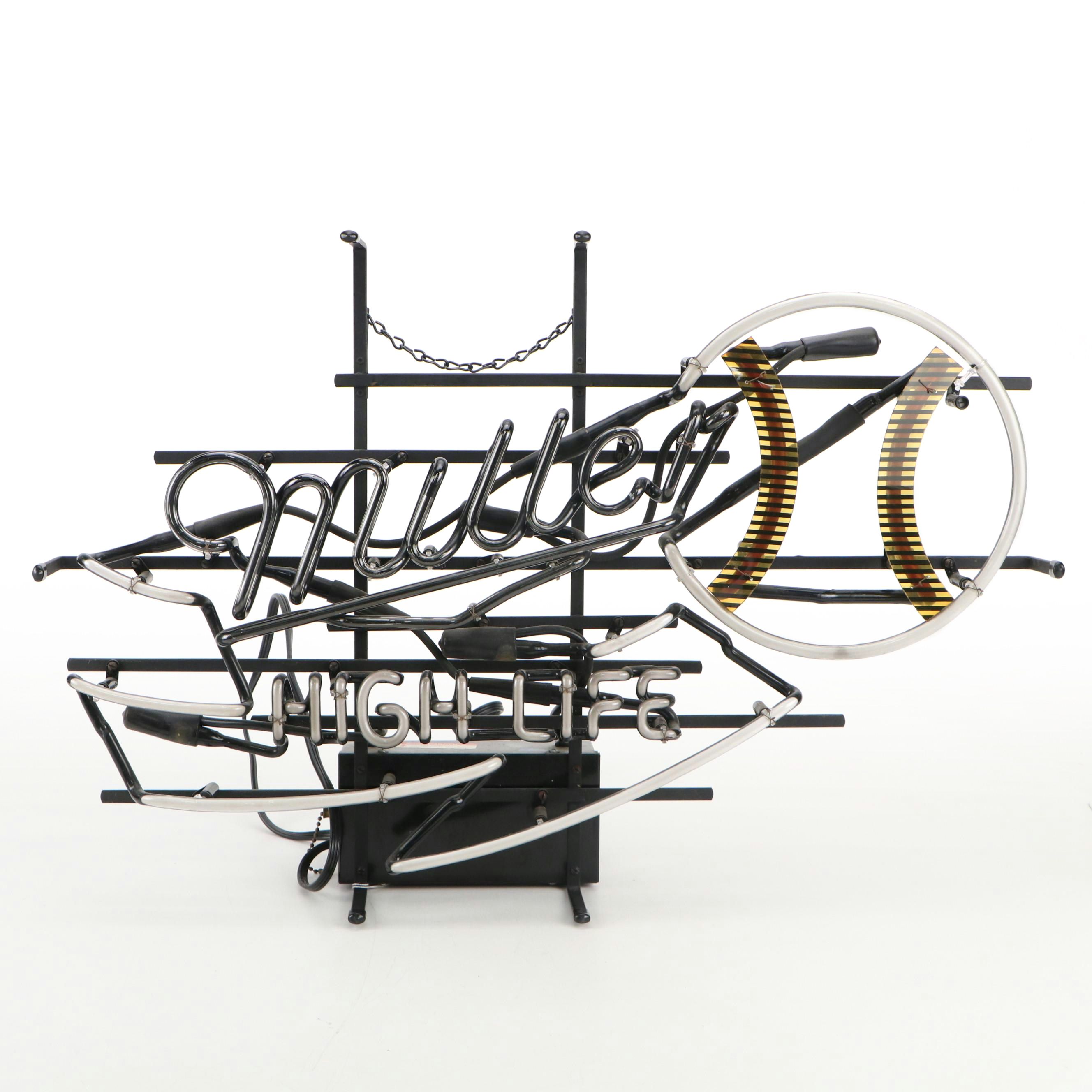 Miller High Life Baseball Illuminated Sign | EBTH