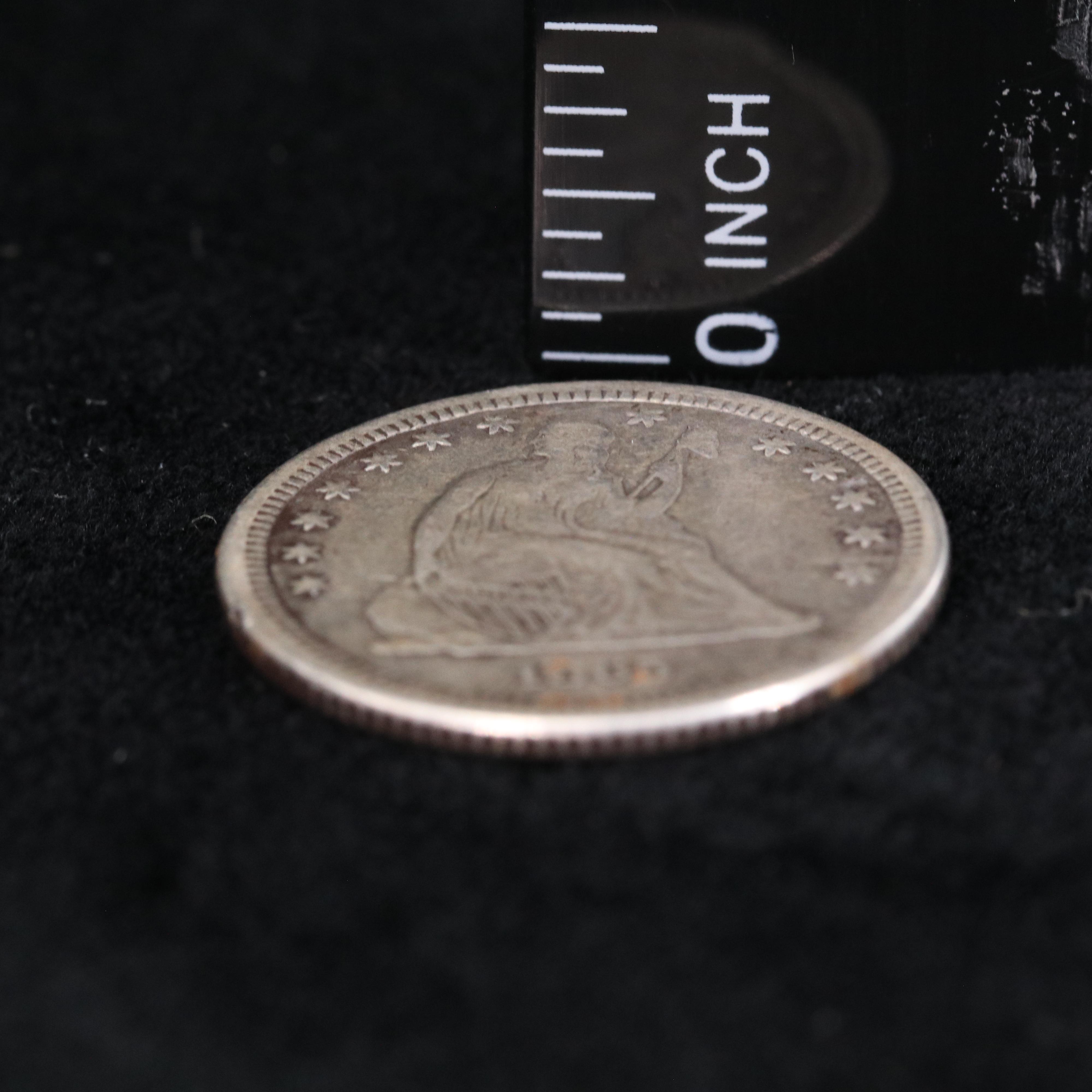 1865-S Seated Liberty Silver Quarter | EBTH