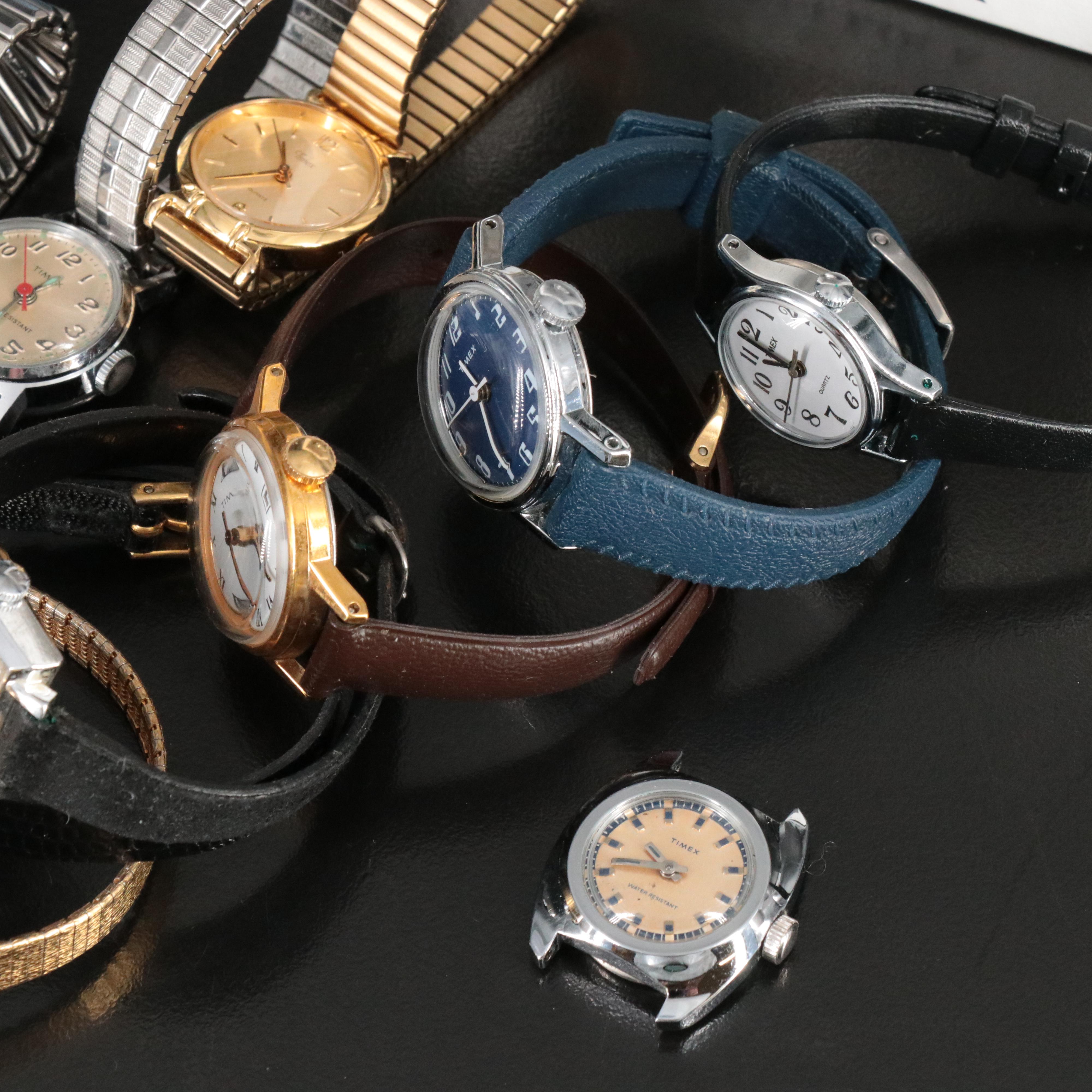 Collection of Timex Watches Featuring a Camera Desk Clock | EBTH