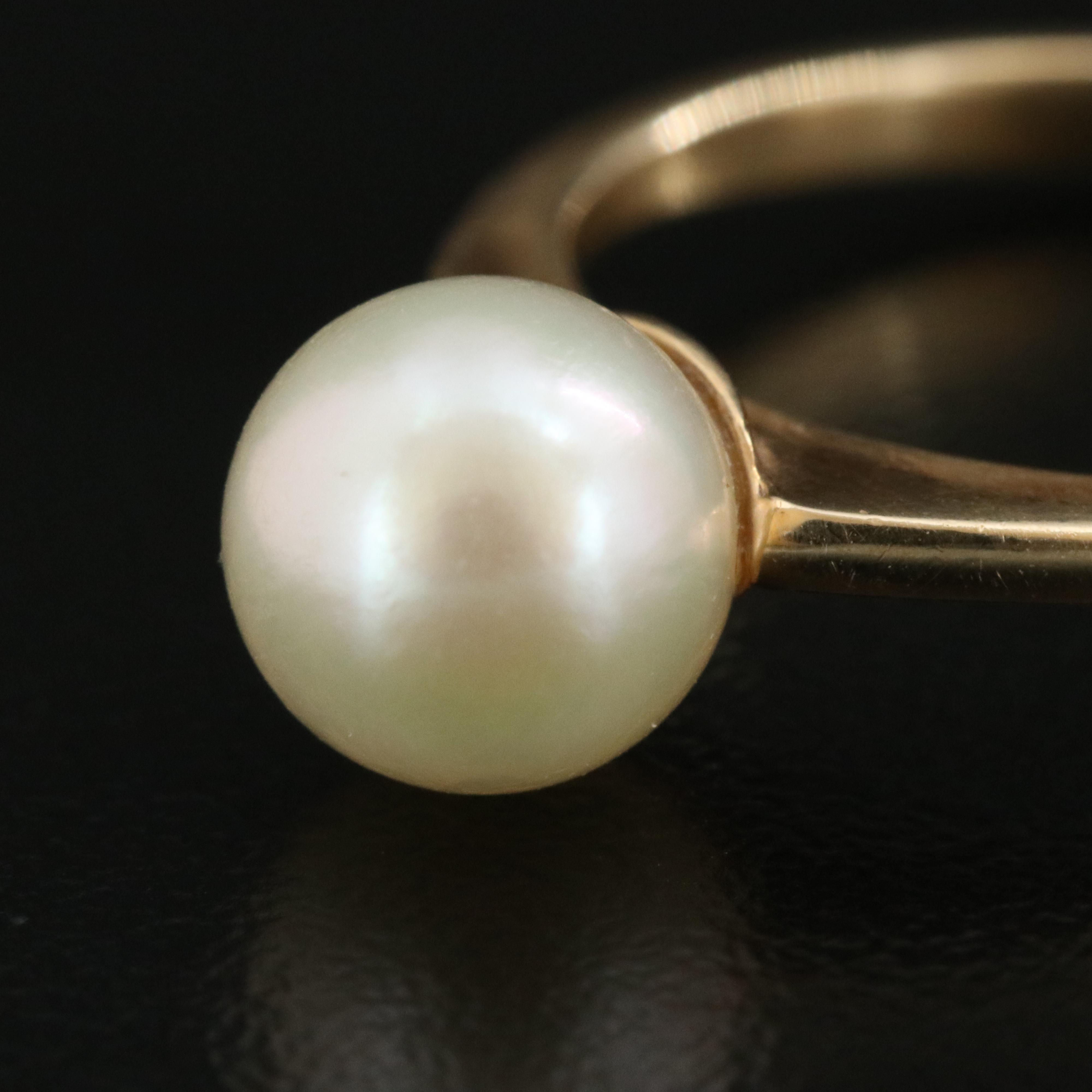 14K Pearl Ring | EBTH