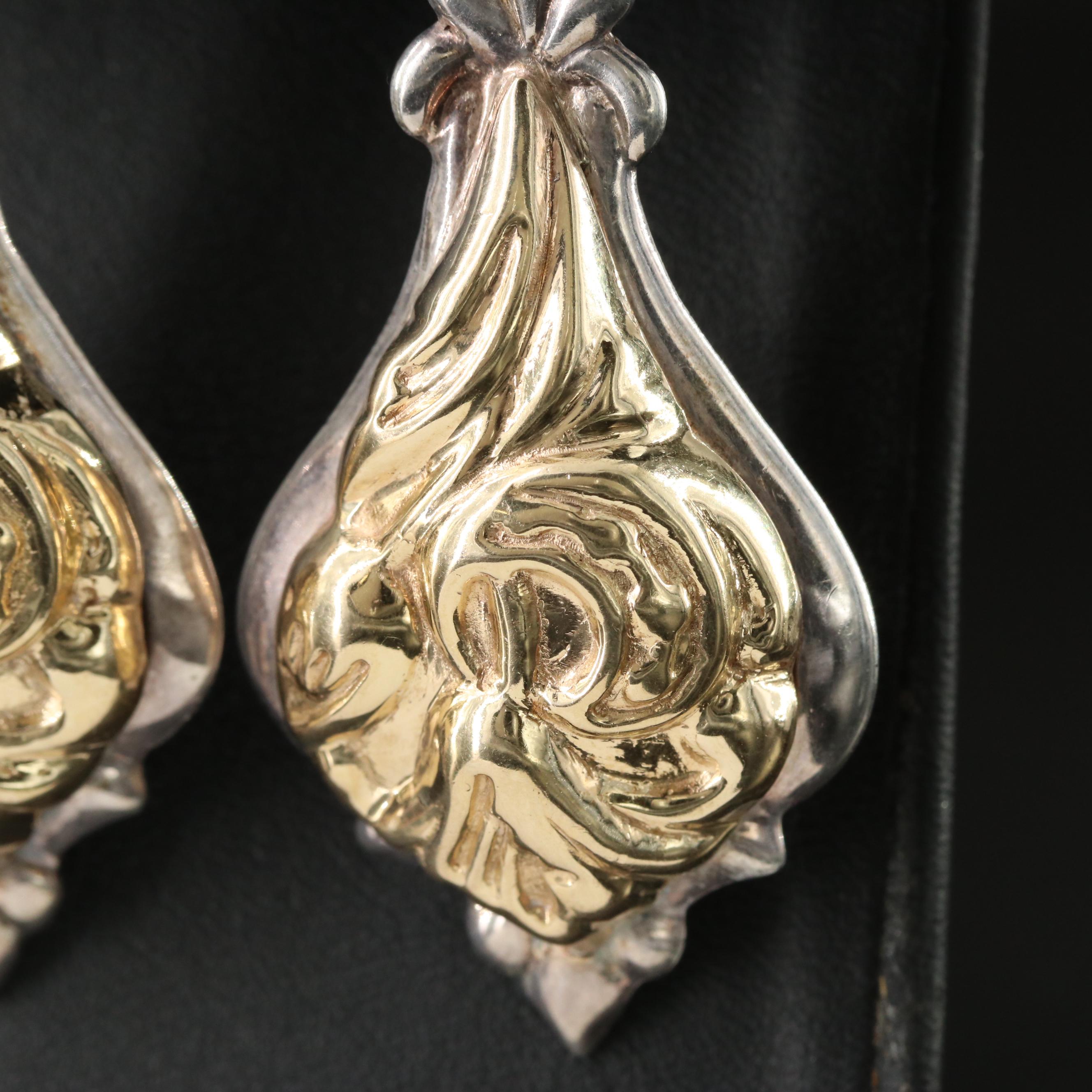 14K and Sterling Arabesque Earrings | EBTH