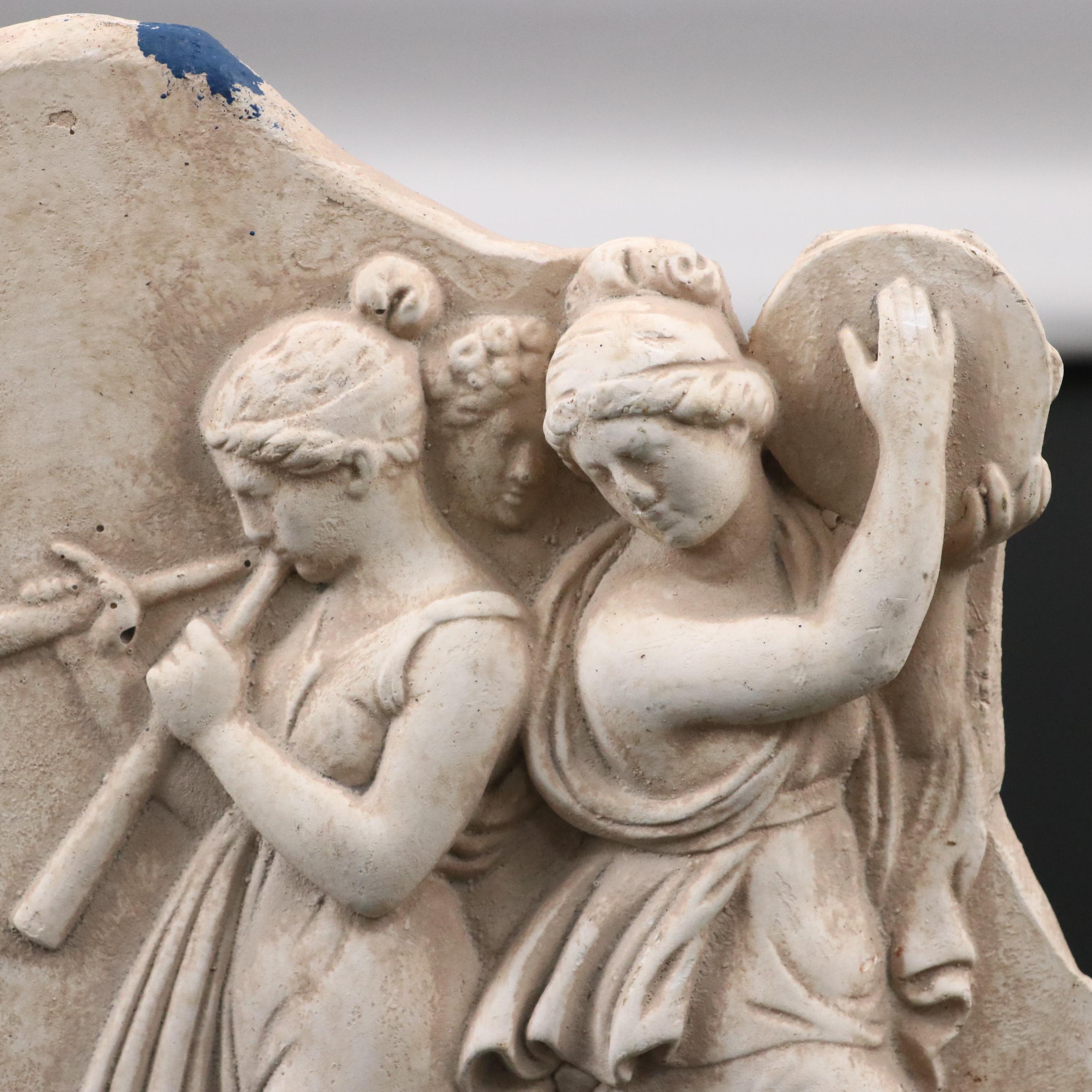 Neoclassical Style Frieze Wall Hanging with Acanthus Leaf Corbel Wall ...