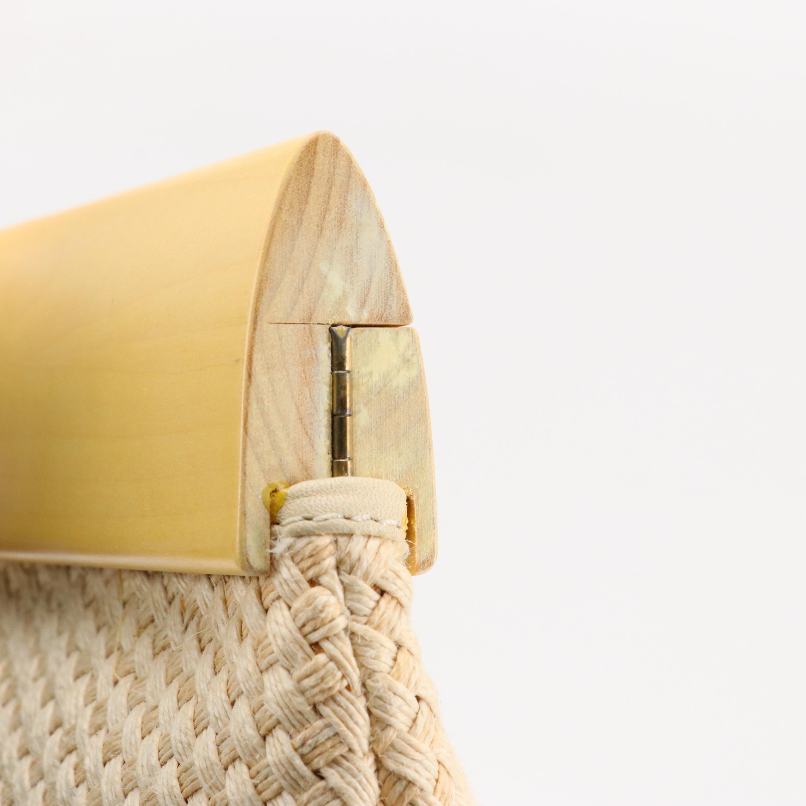 De Vecchi by Hamilton Hodge Clutch Bag in Wood and Macrame Weave | EBTH