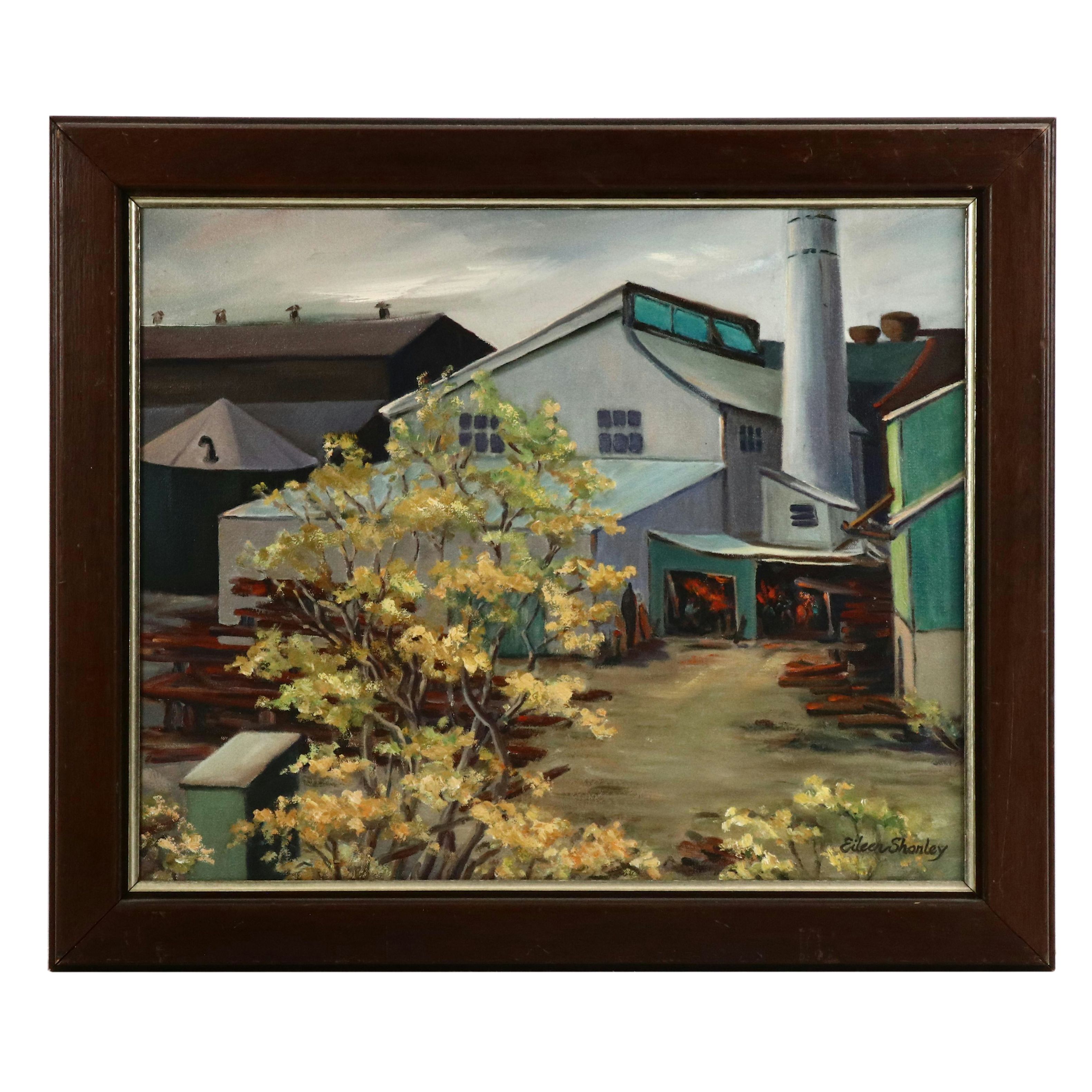Eileen Gorton Shanley Oil Painting "The Foundry, Rockport, Mass.," 1983 | EBTH