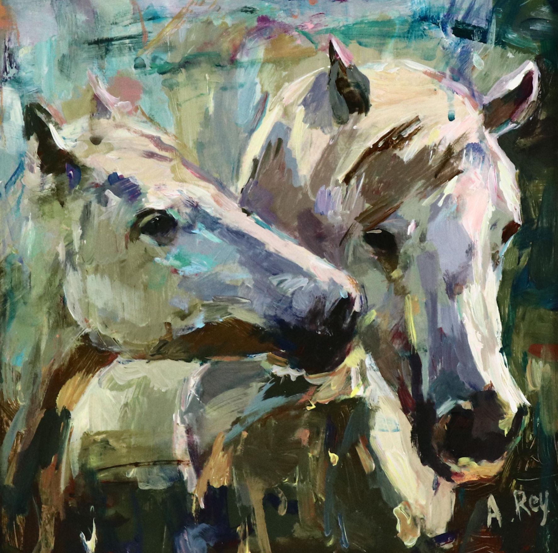 Agnes Rey Horse Oil Portrait "Eternal Bond," 2025 | EBTH