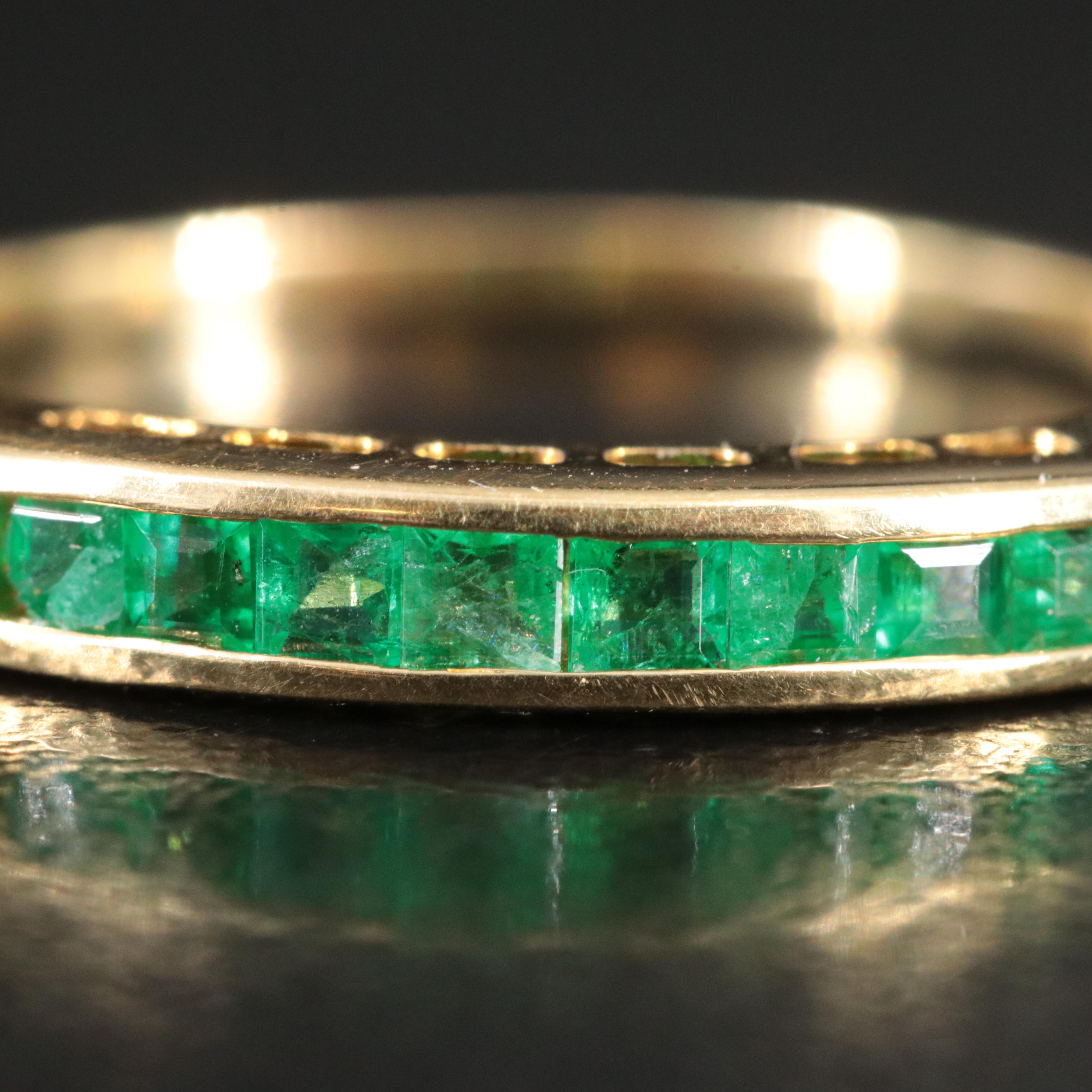 18K Emerald Line Ring | EBTH