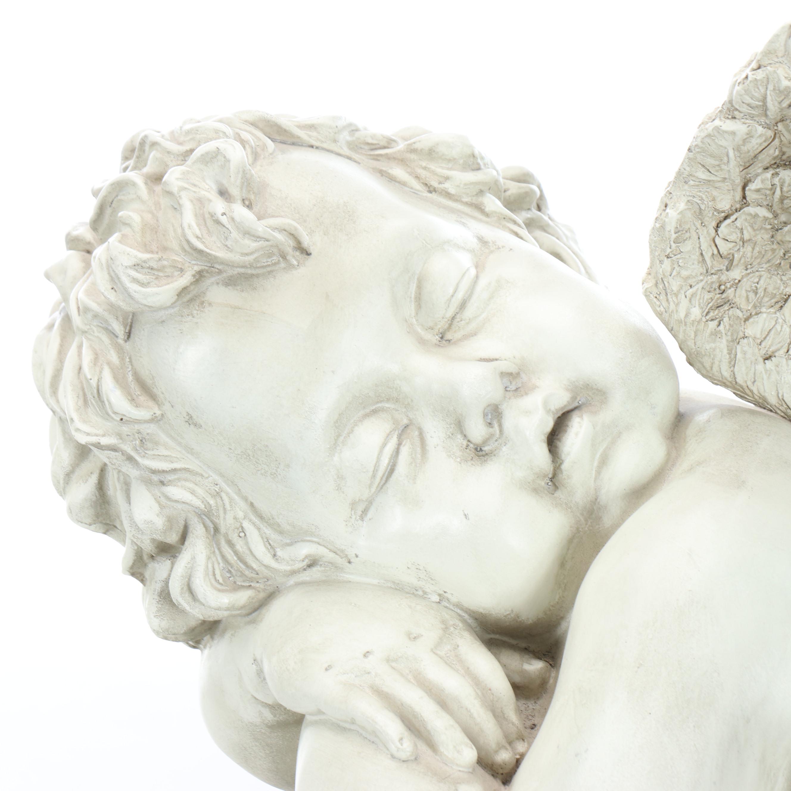 Plaster Sleeping Cherub Figures | EBTH
