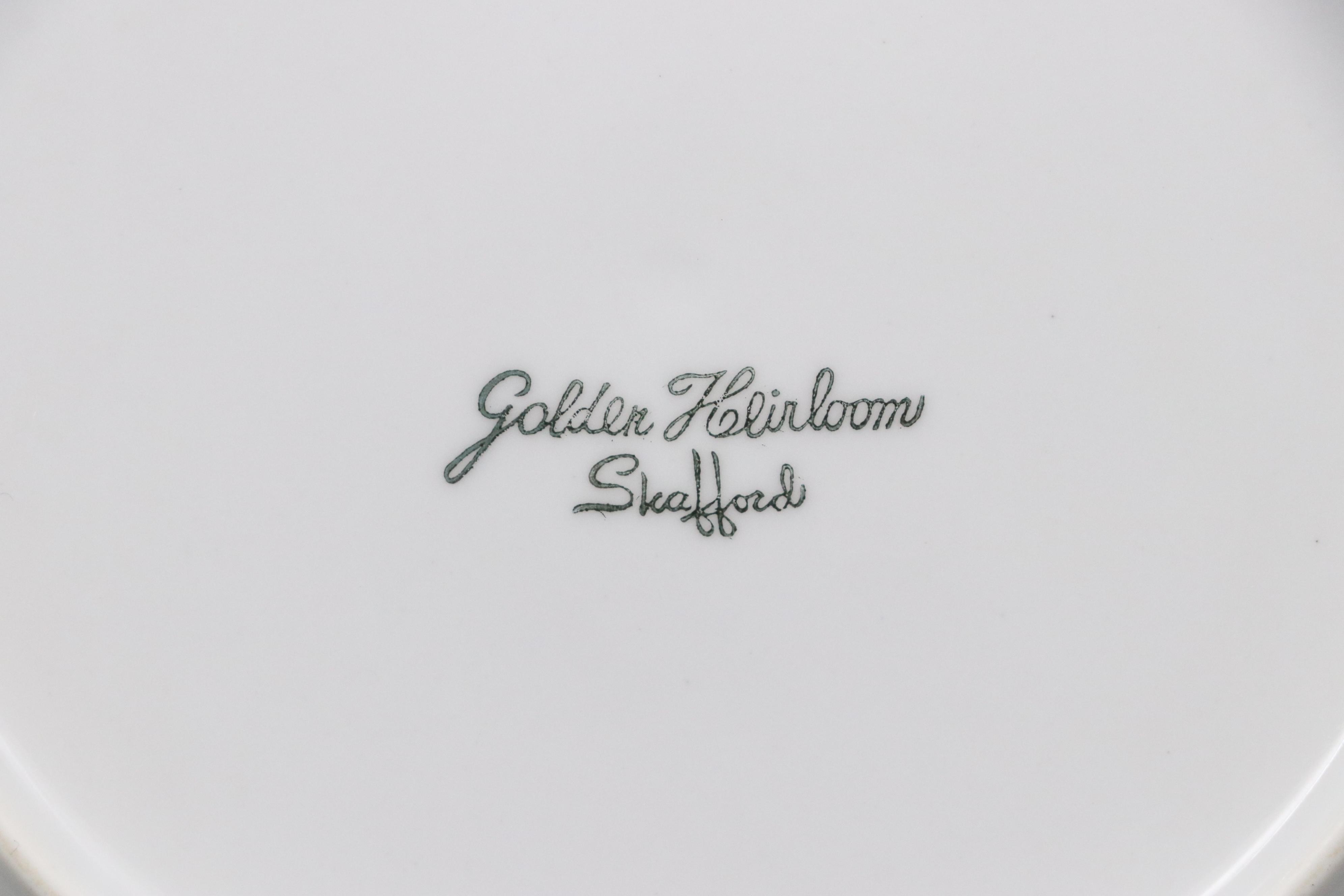 Shafford "Golden Heirloom" Porcelain Plates, Mid to Late 20th Century ...