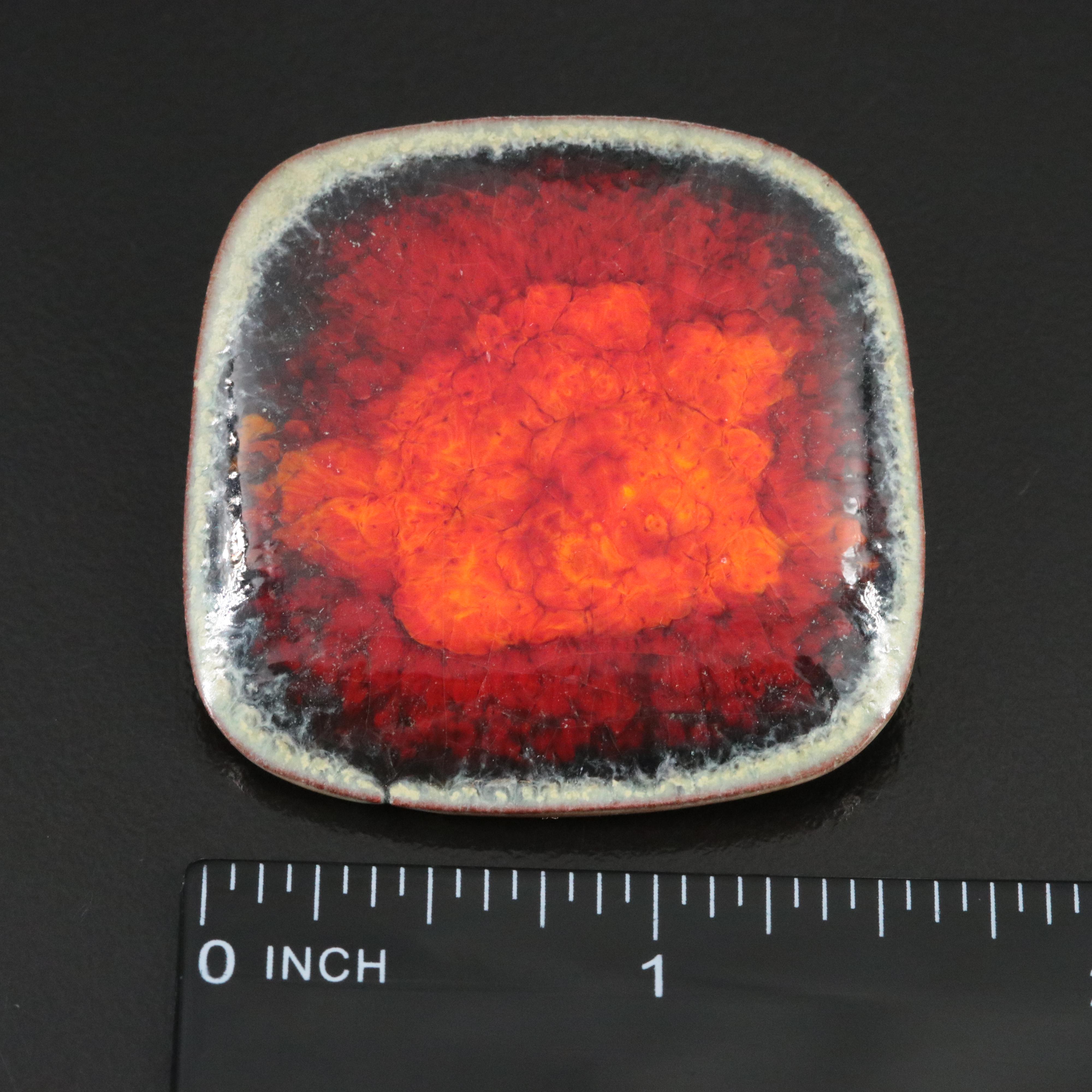 Vintage Bronsted of Denmark Glazed Ceramic Pin | EBTH