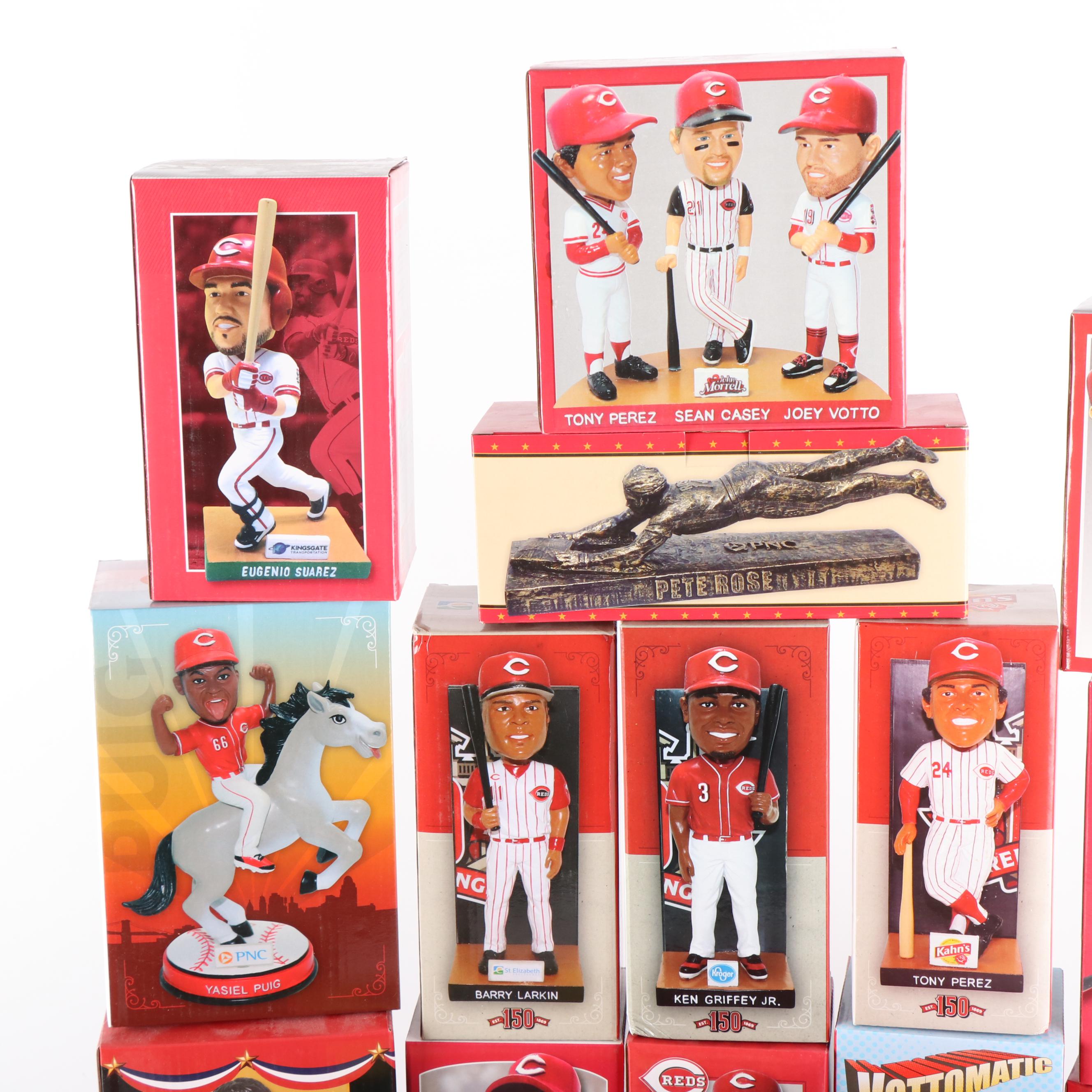 Cincinnati Reds Bobbleheads Featuring Barry Larkin, Ken Griffey Jr ...
