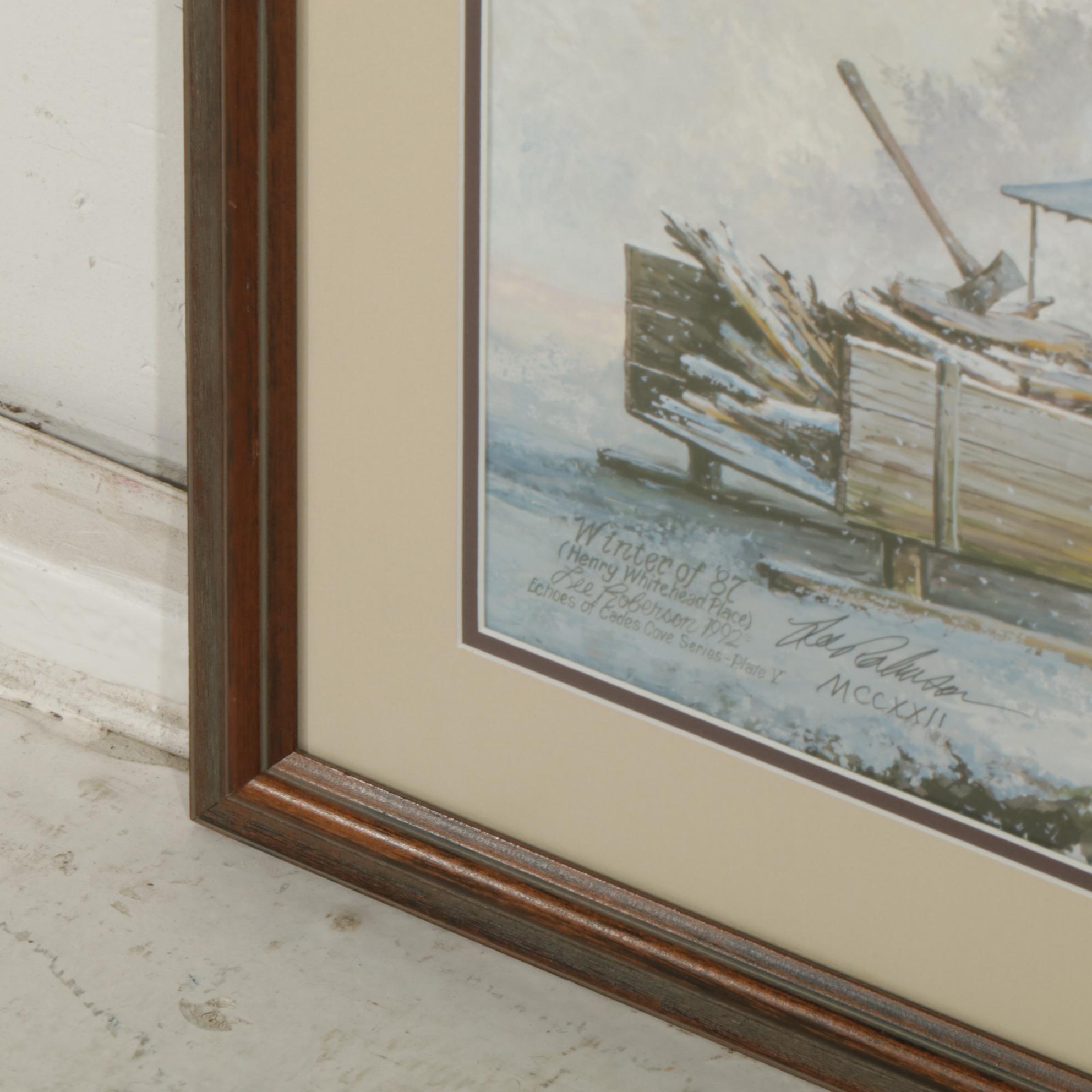 Lee Roberson Offset Lithograph "Winter of '87 (Henry Whitehead Place)" | EBTH