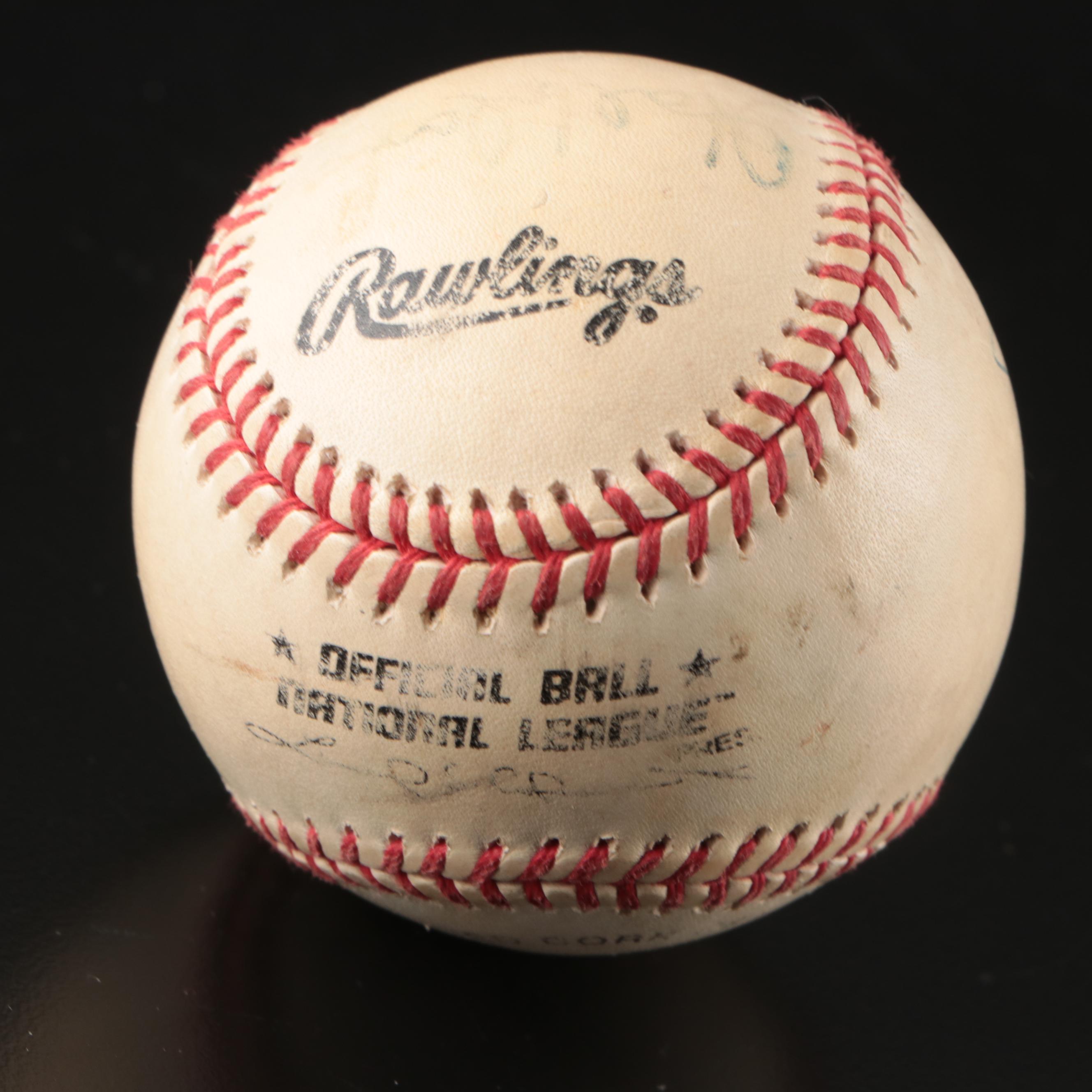 Tom Browning, Joe Oliver, Jose Rijo, and More Signed Rawlings Official ...