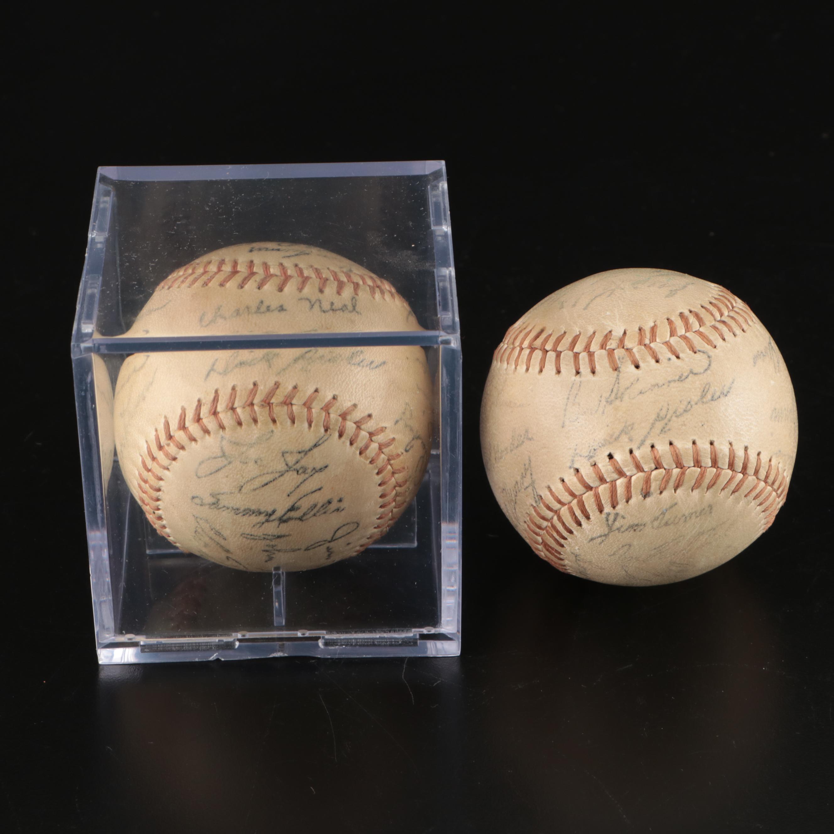 1963 and 1964 Cincinnati Reds Facsimile Signed Baseballs | EBTH