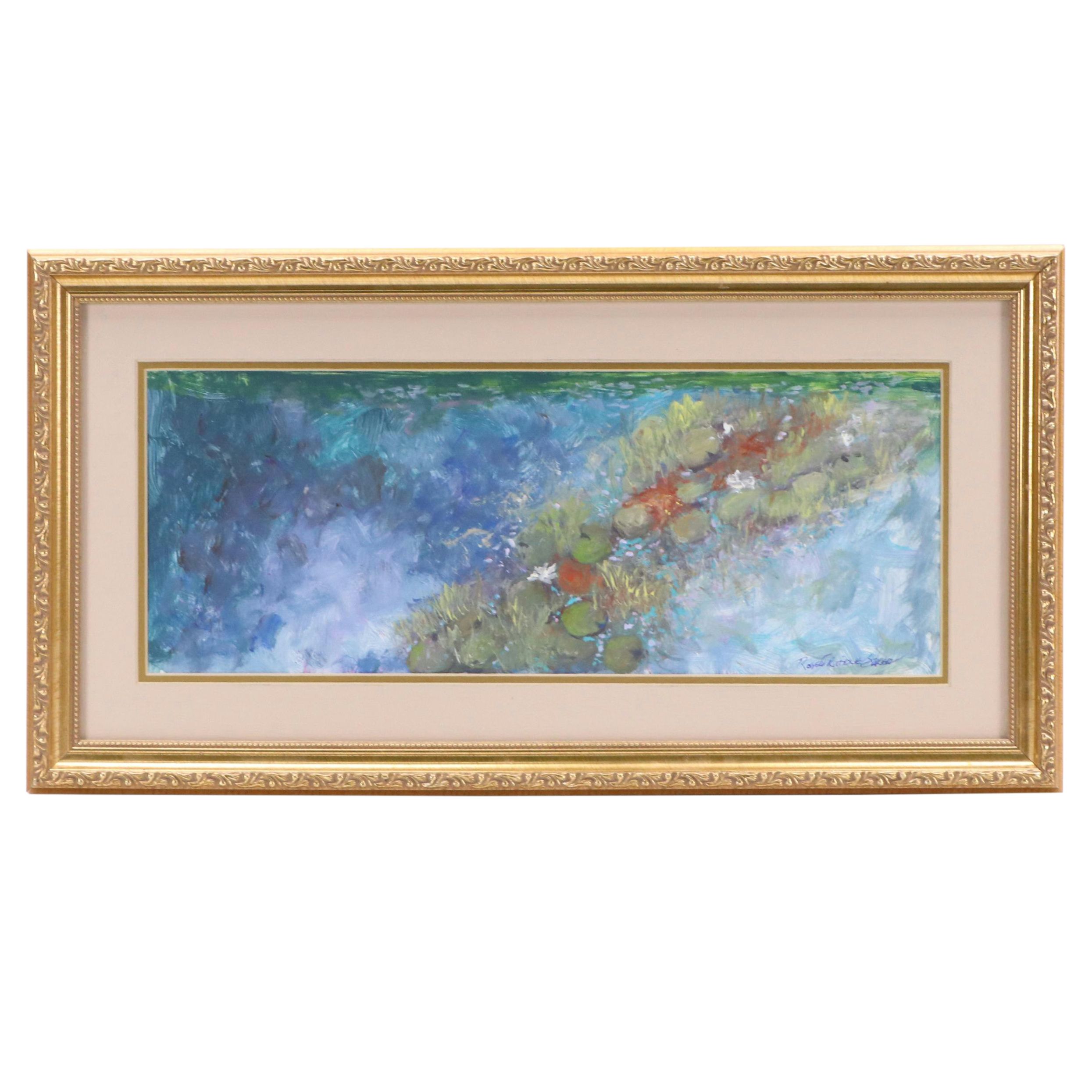 Robert Riddle-Baker Landscape Acrylic Painting "Shadow Dance," 2025 | EBTH