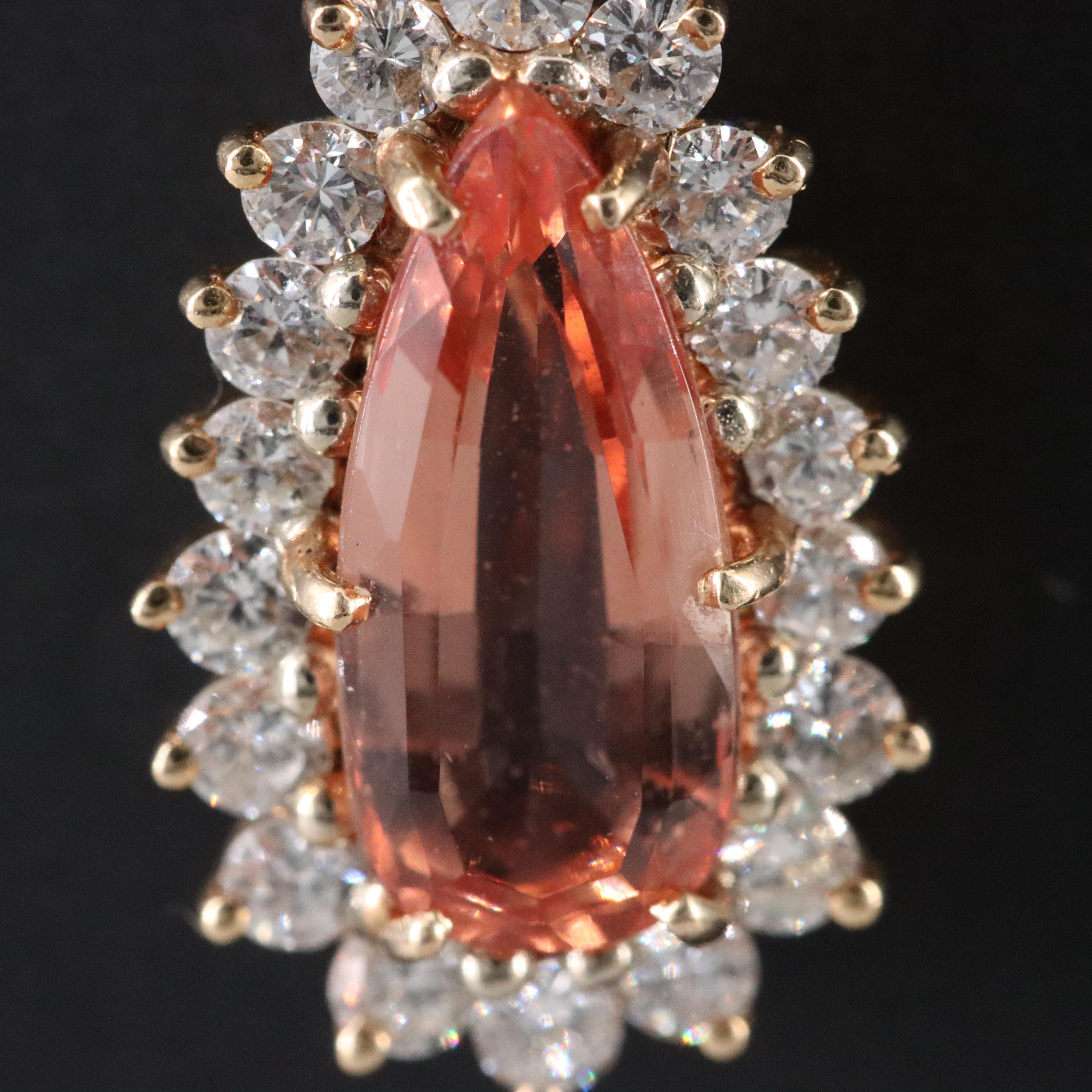 14K Andalusite and Diamond Pendant | EBTH