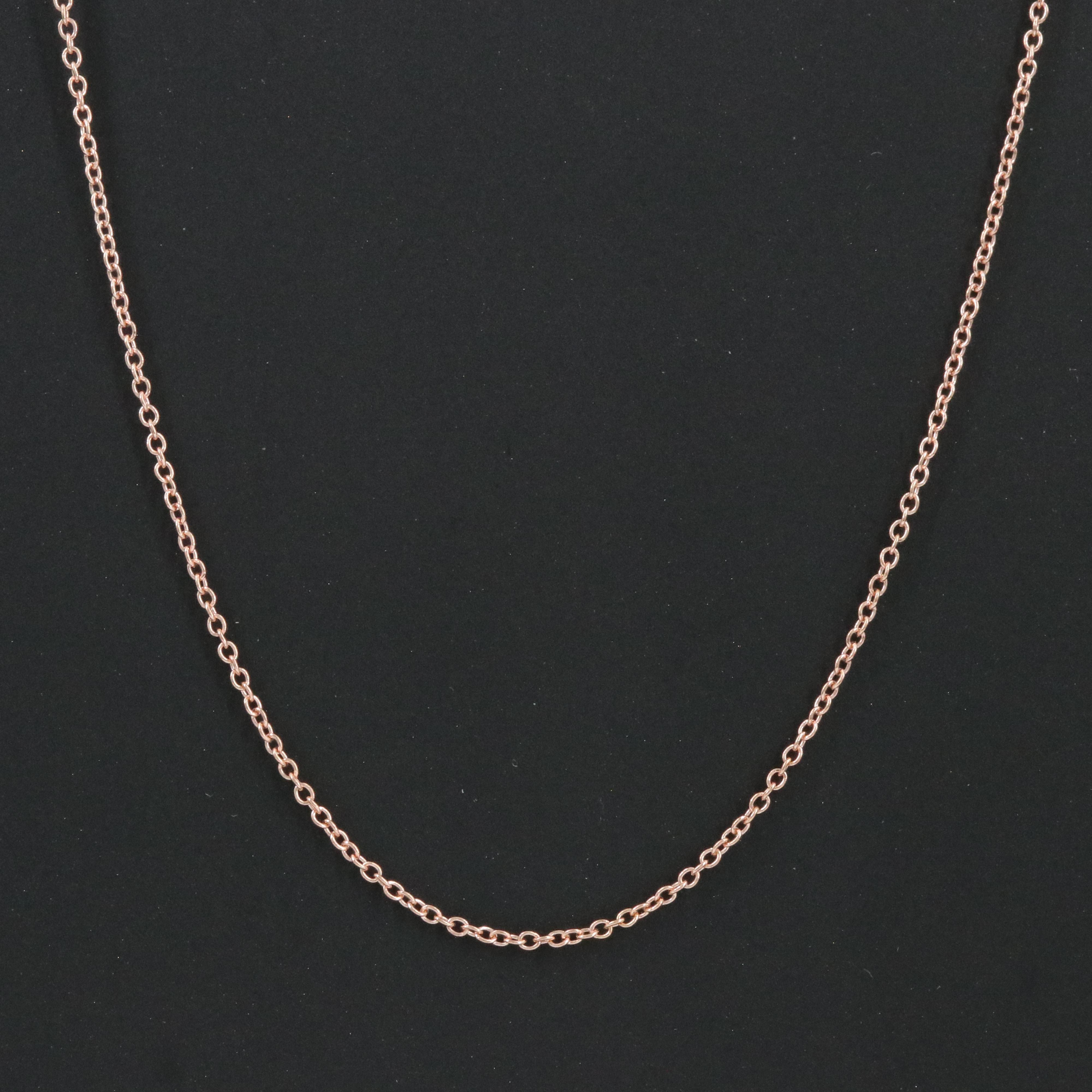Le Vian 14K Rose Gold Cable Chain Necklace | EBTH