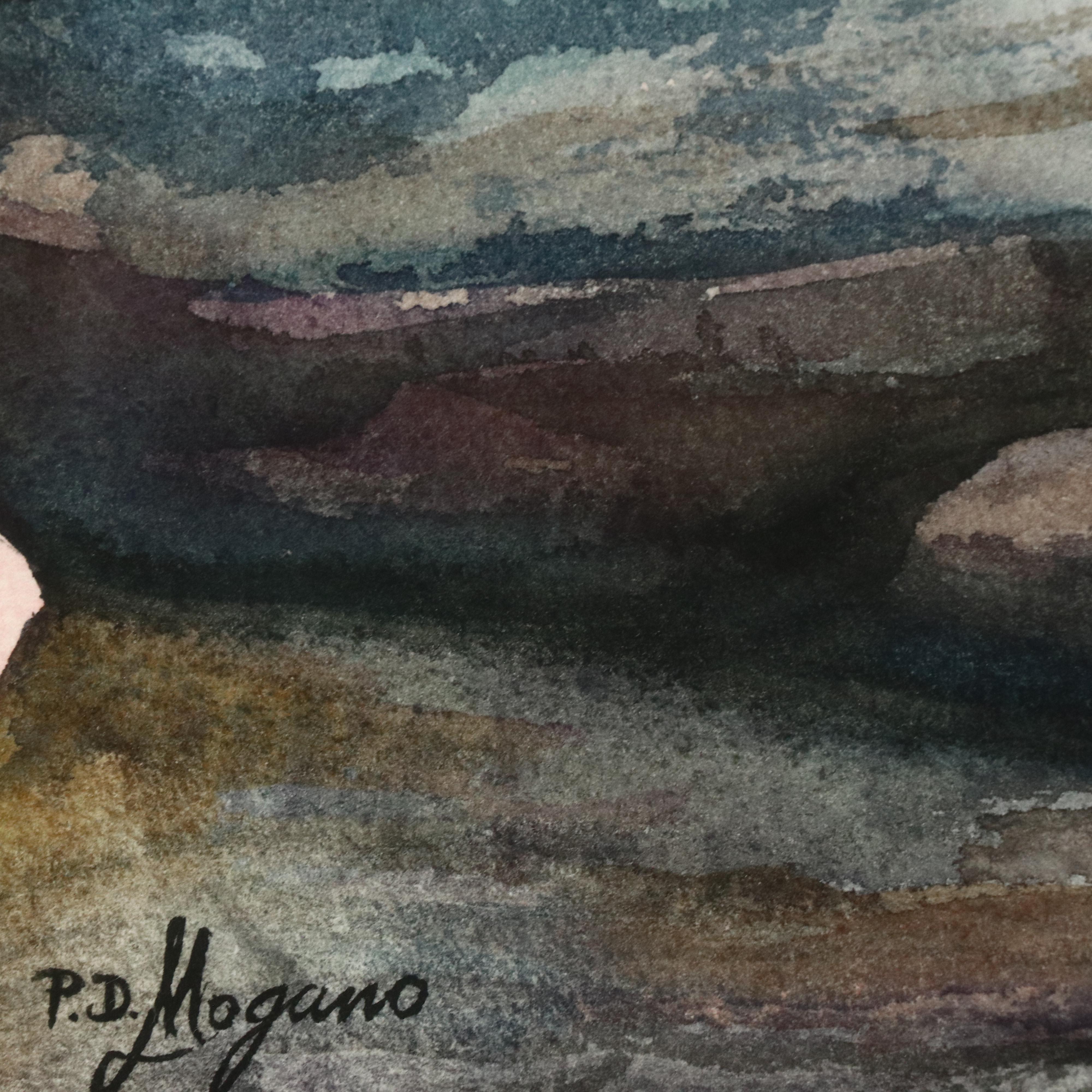 David Phaswane Mogano Figurative Scene Watercolor Painting, Late 20th Century | EBTH